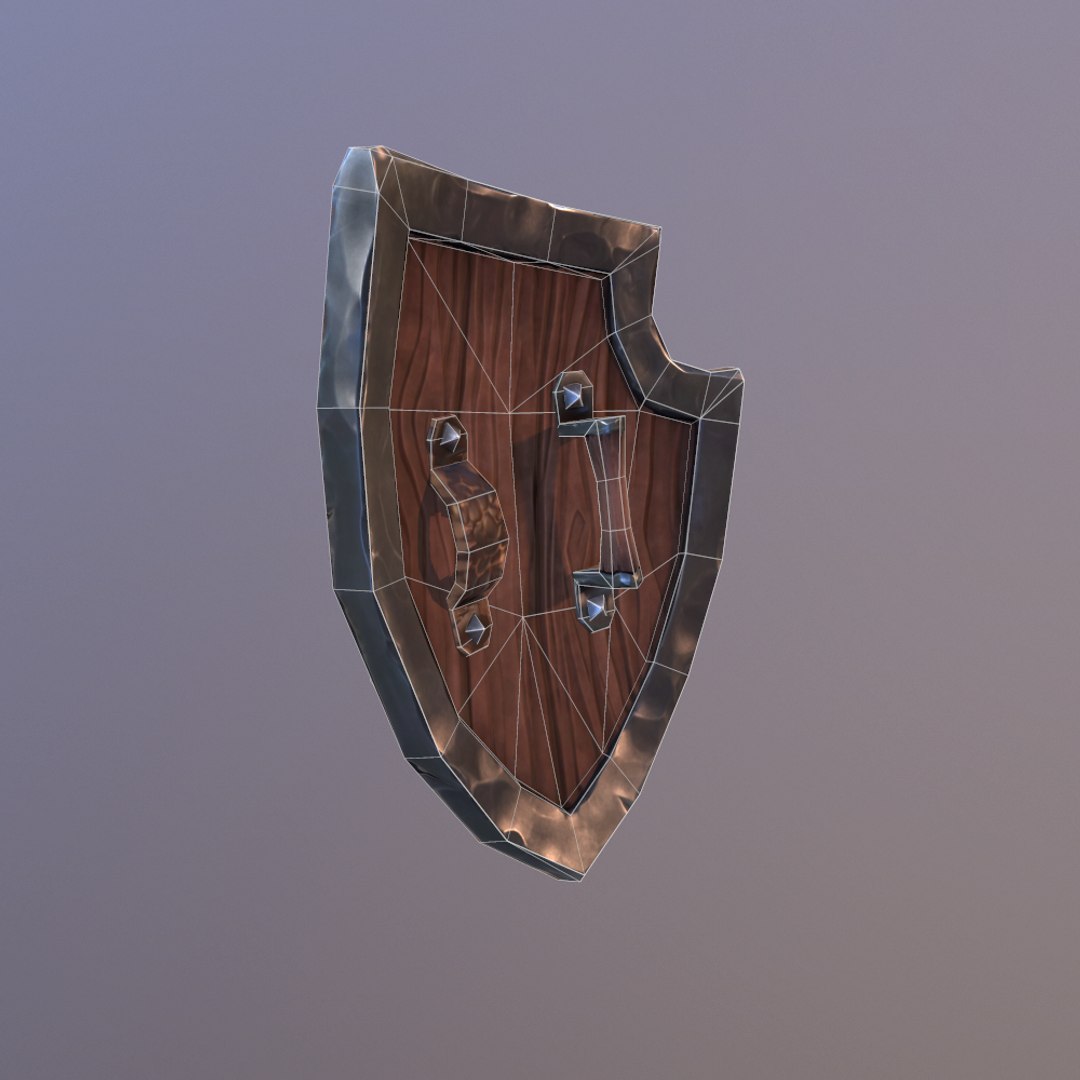 3d Fbx Cartoon Shield