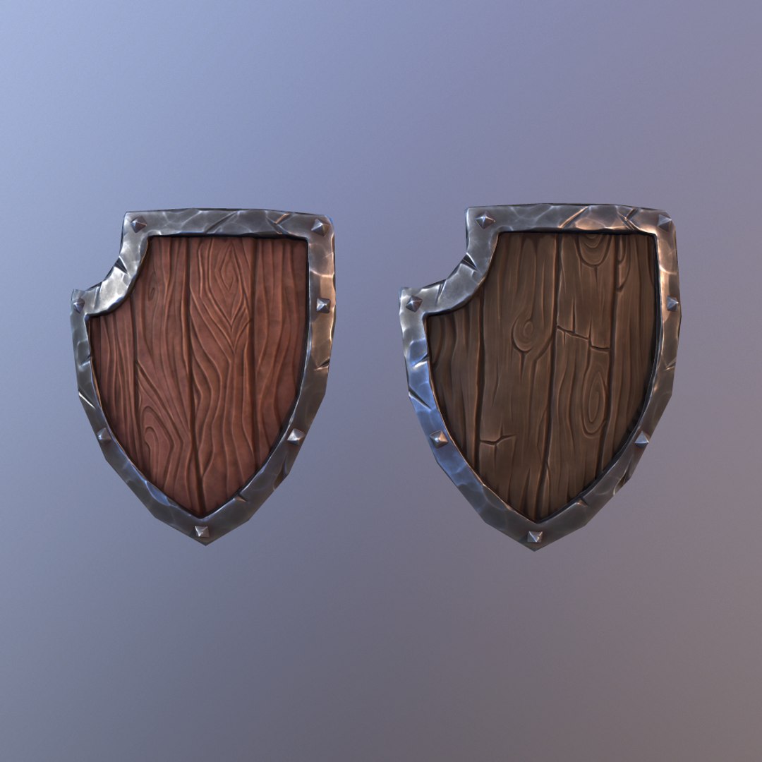 3d Fbx Cartoon Shield