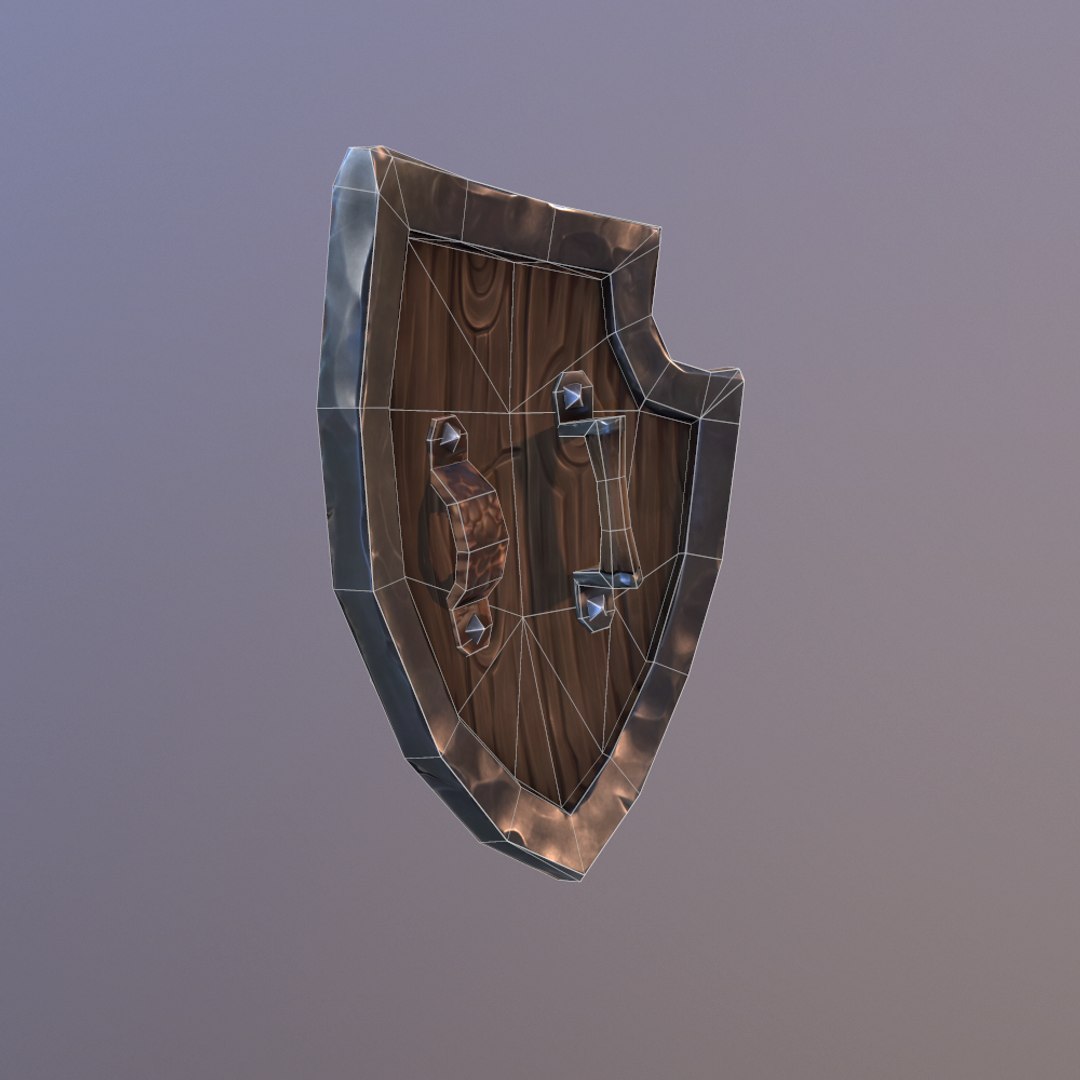 3d Fbx Cartoon Shield