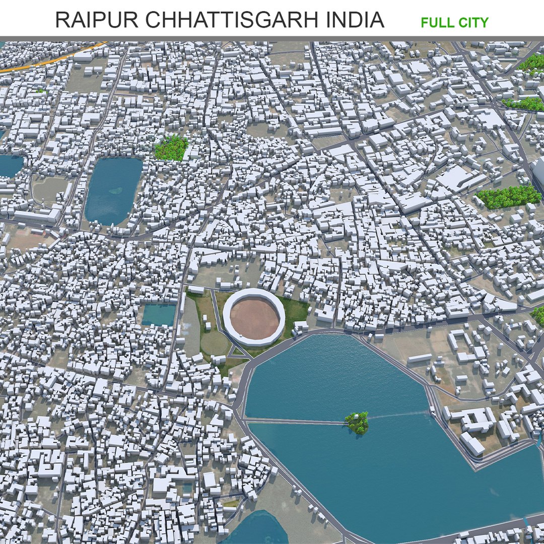 Raipur Chhattisgarh India 3D Model - TurboSquid 2135215
