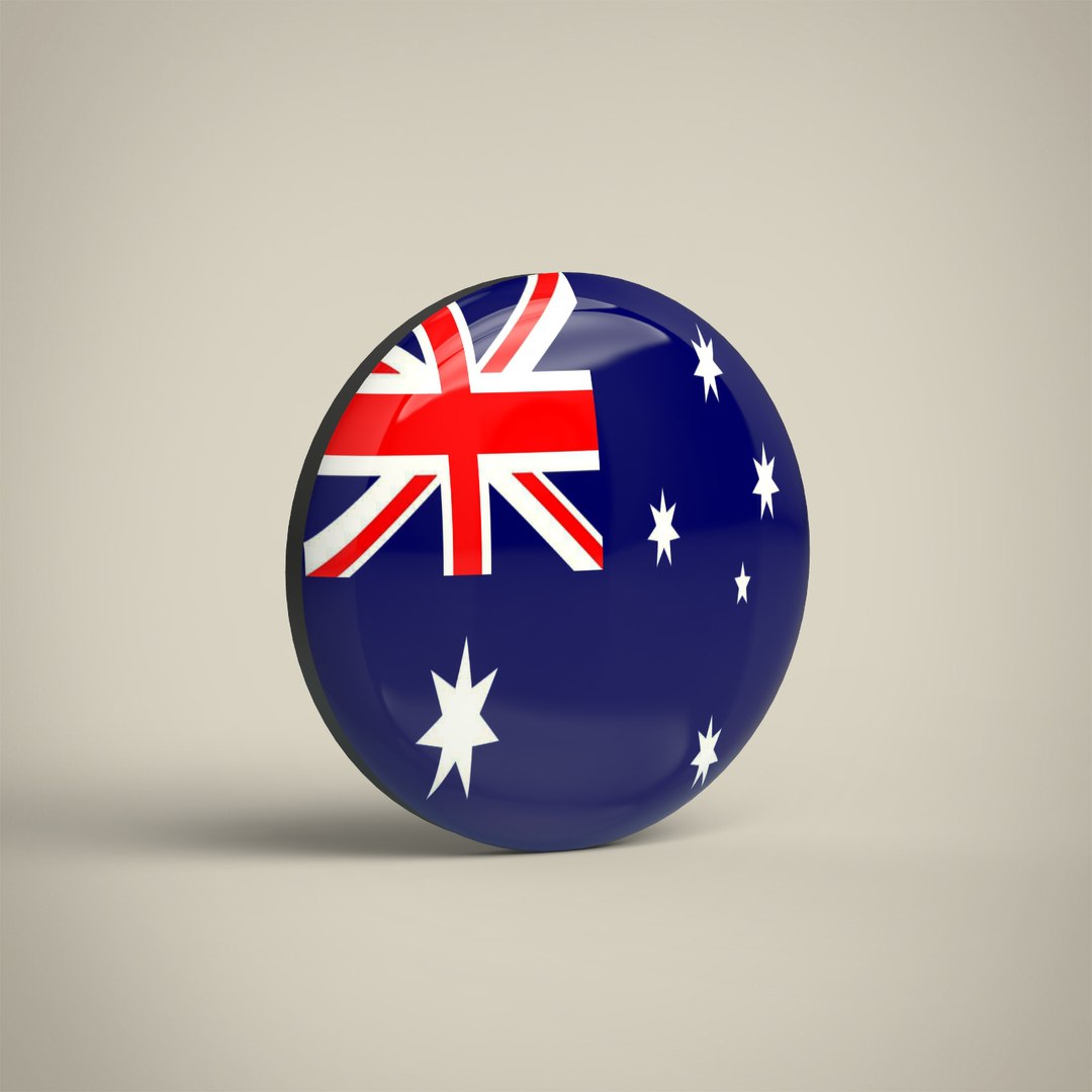 3D Australia Badge - TurboSquid 1805397