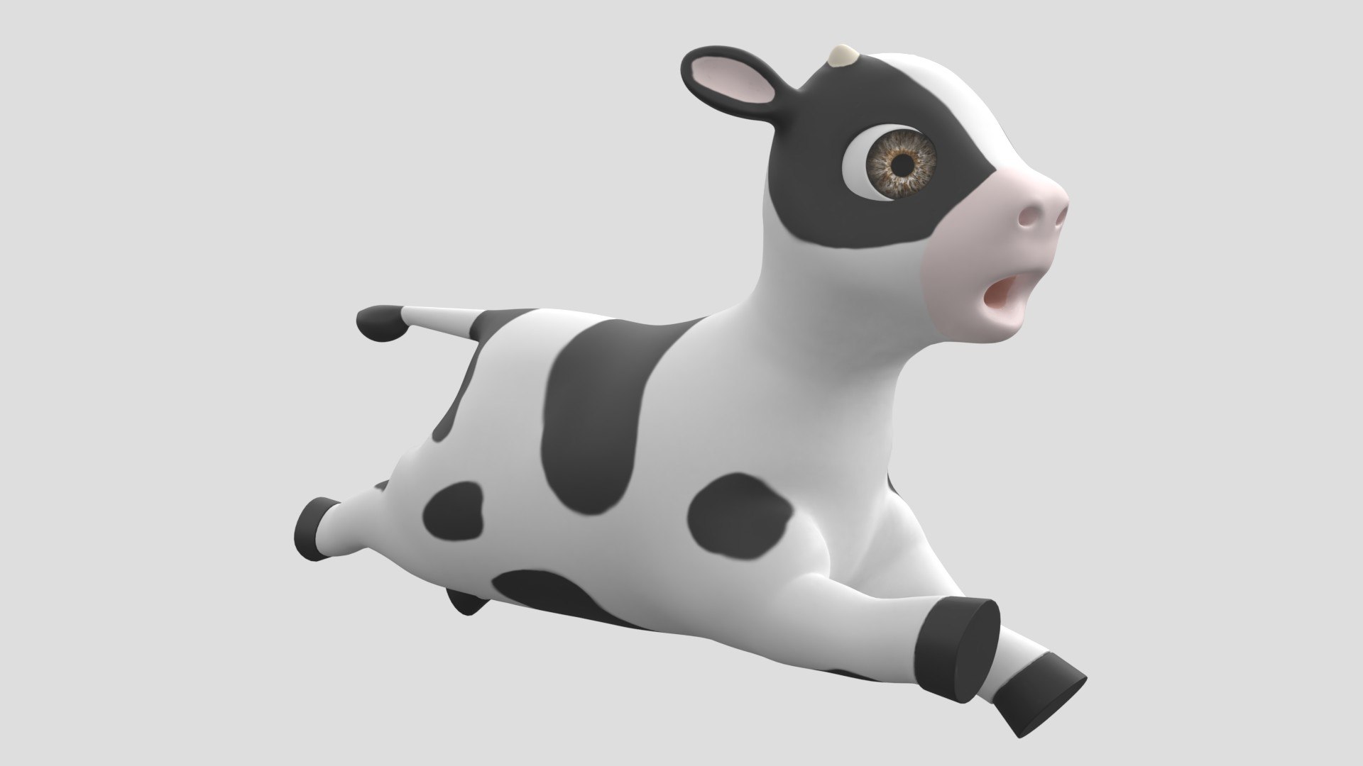 Cartoon Baby Cow Model - TurboSquid 1512911