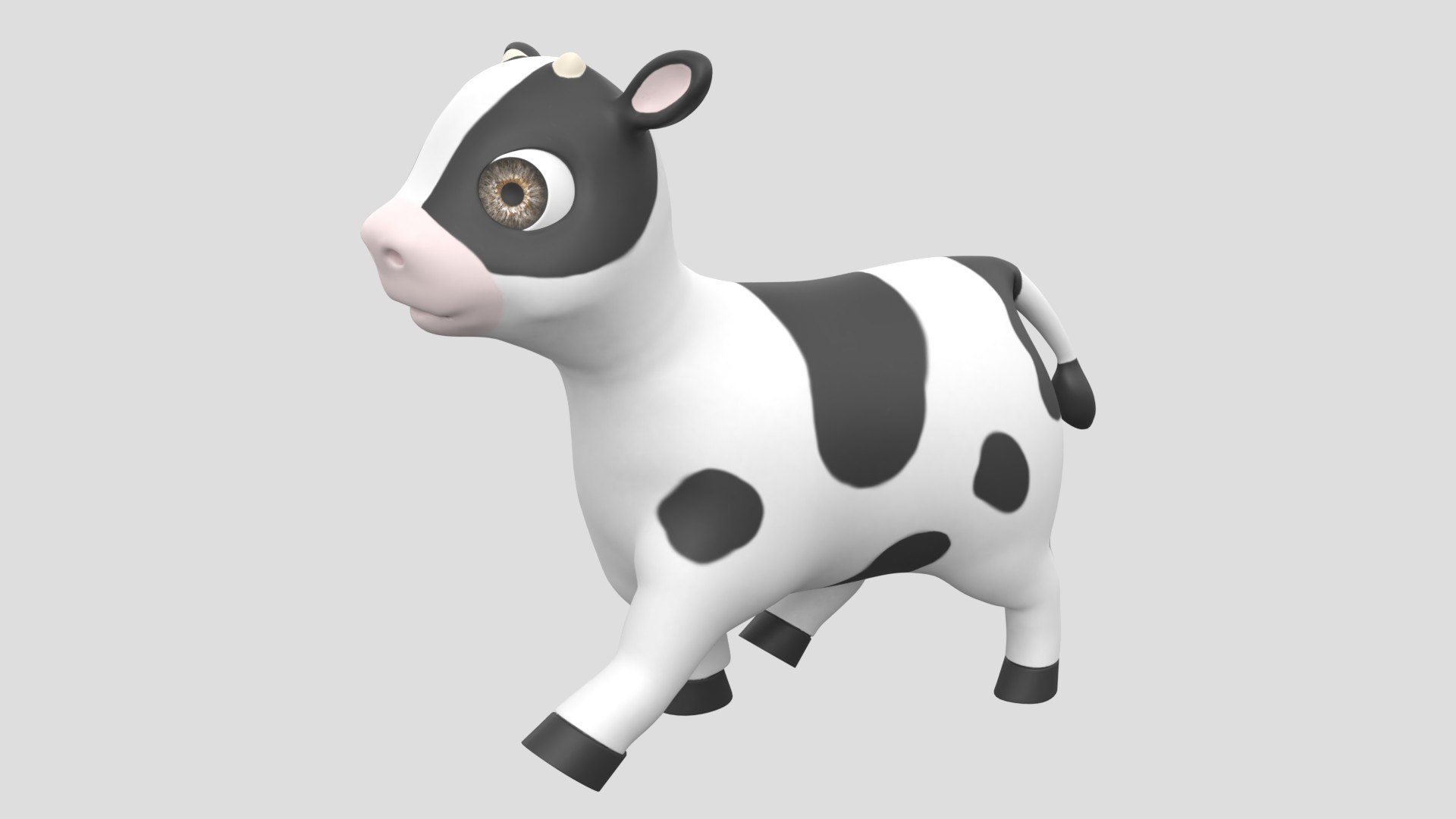 Cartoon Baby Cow Model - TurboSquid 1512911