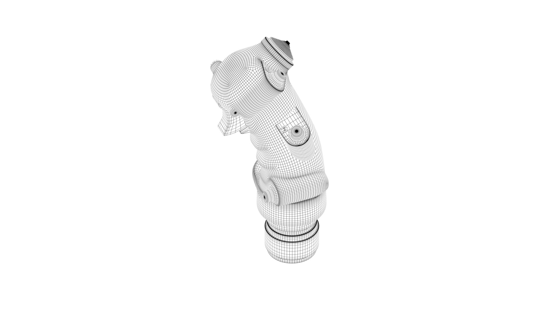 B-8 MC-2 Airplane Joystick Grip 3D Model - TurboSquid 2392261