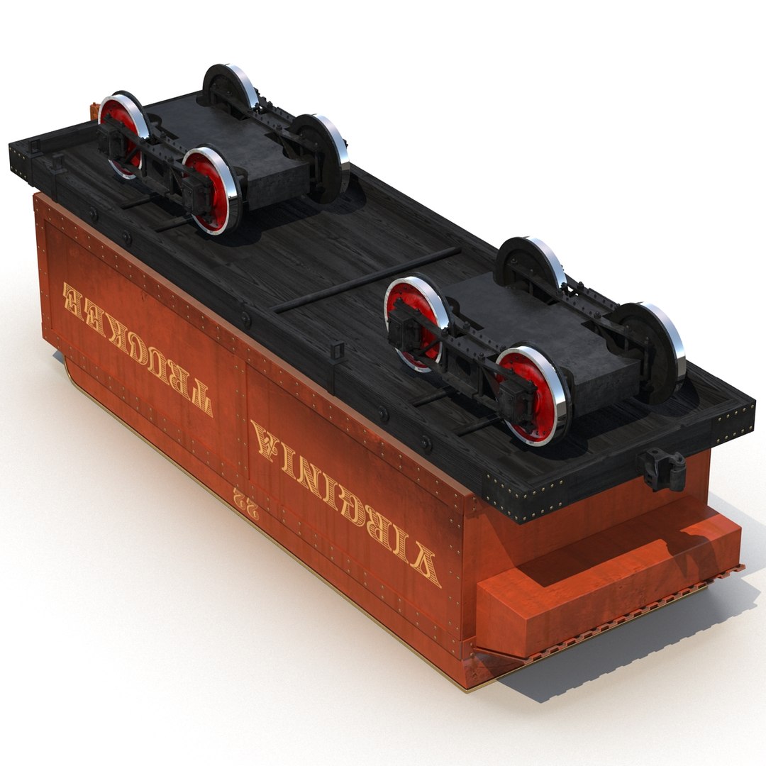 old coal car 3d model