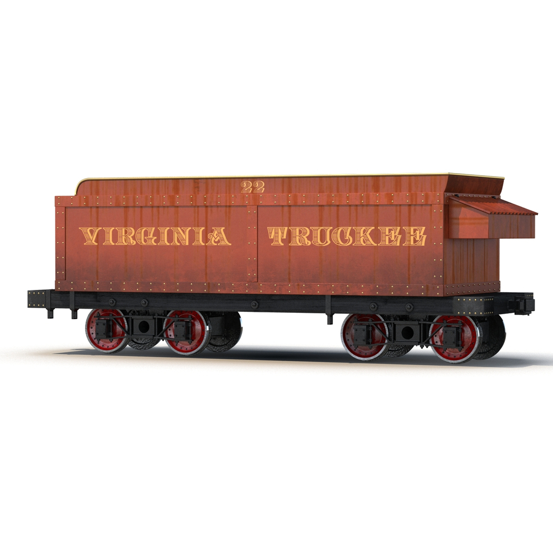 old coal car 3d model
