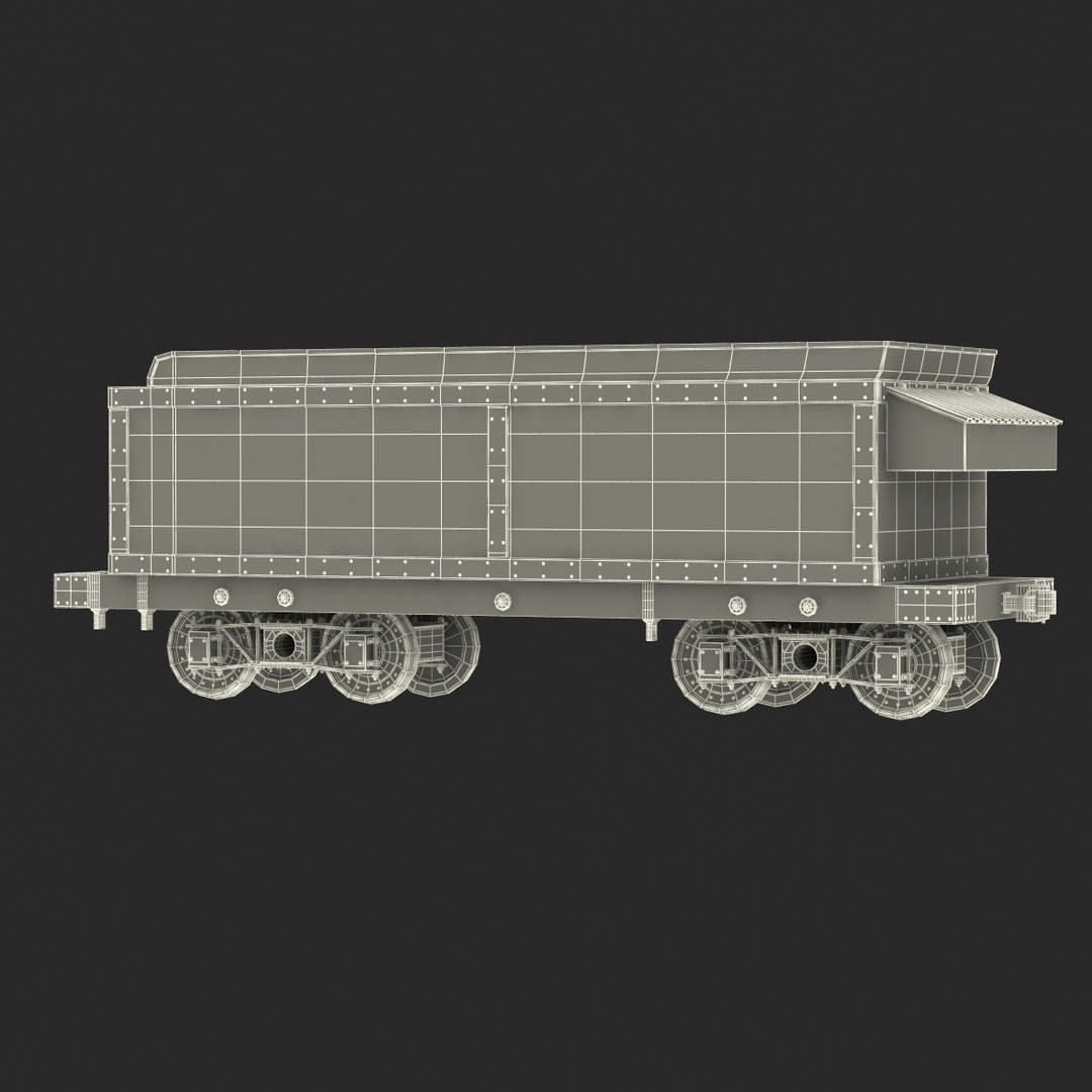 old coal car 3d model