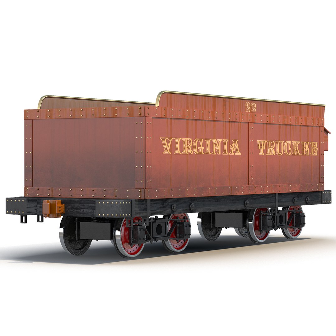 old coal car 3d model