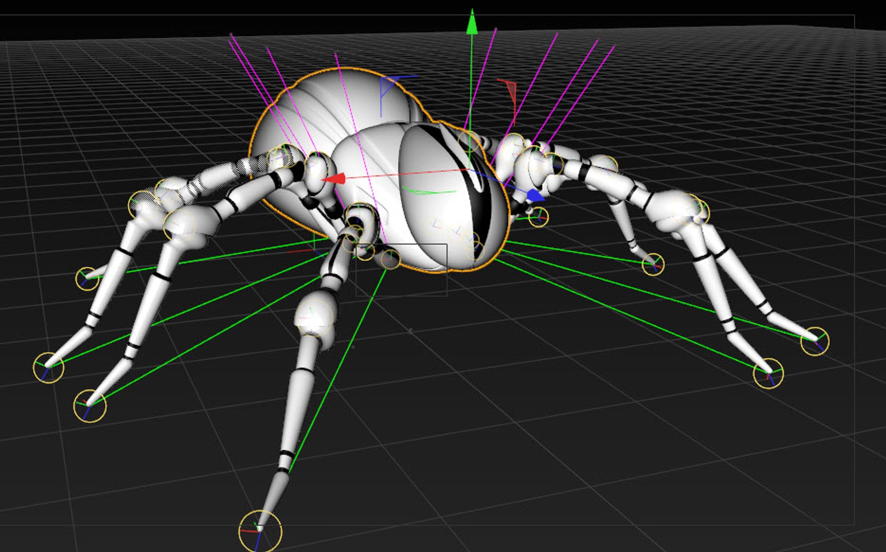 Robot Spider 3d C4d