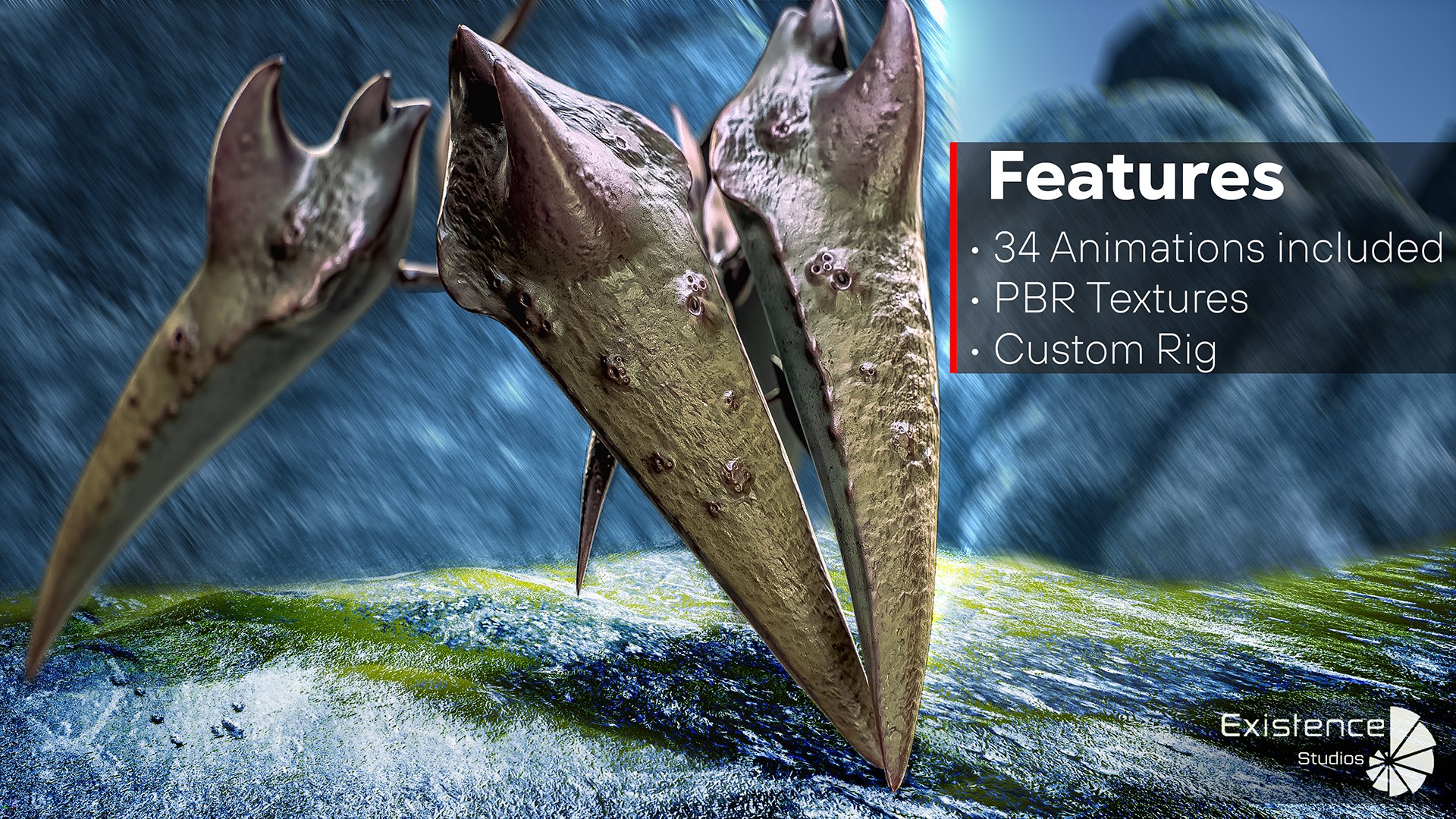 3D Cancer Spider Crab - Poly Fish Ocean Predator Crustacea Model - 12 ...