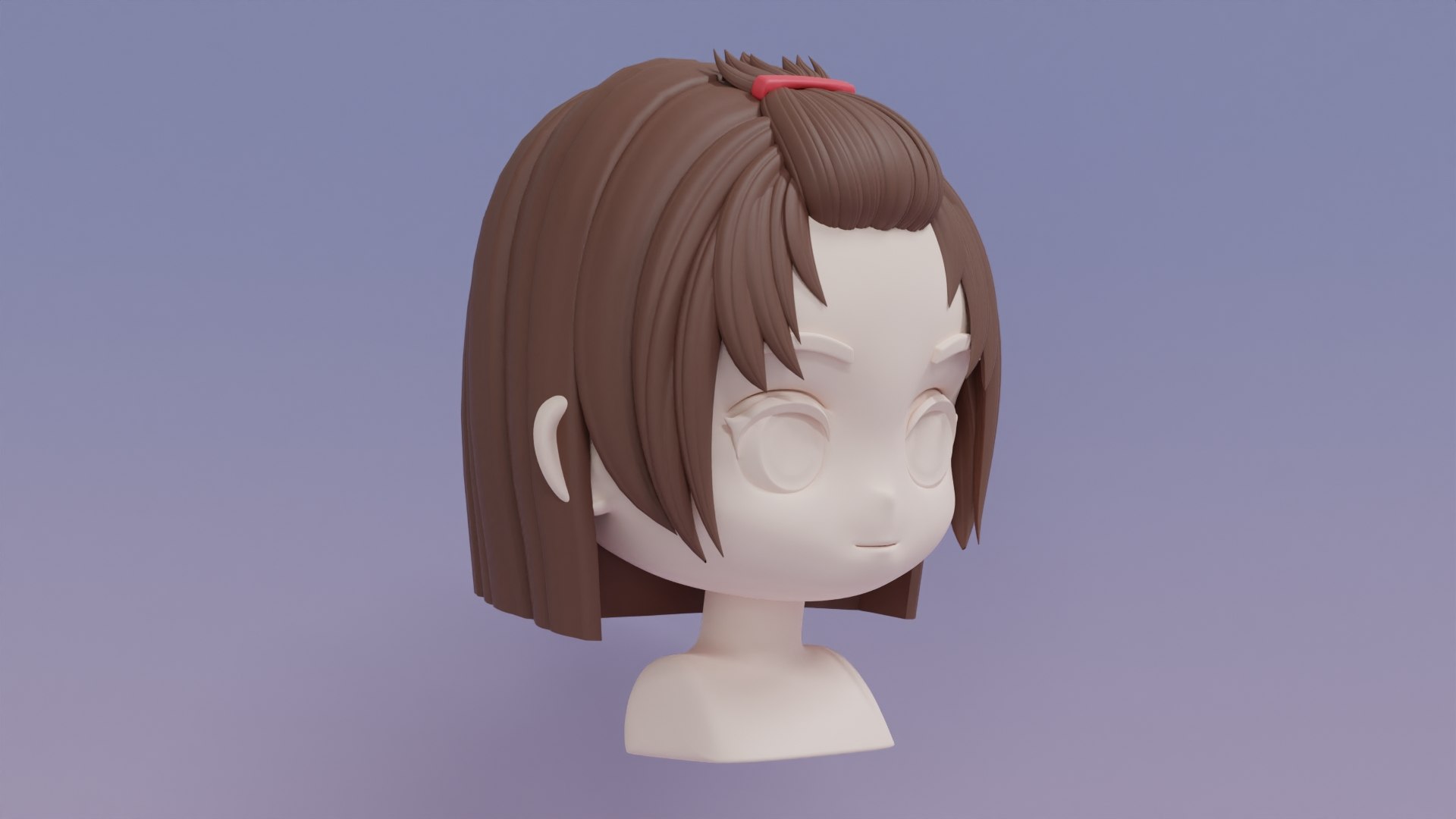 3D Female Hair Style 20 Model - TurboSquid 1966228