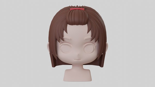 3D Female Hair Style 20 model - TurboSquid 1966228