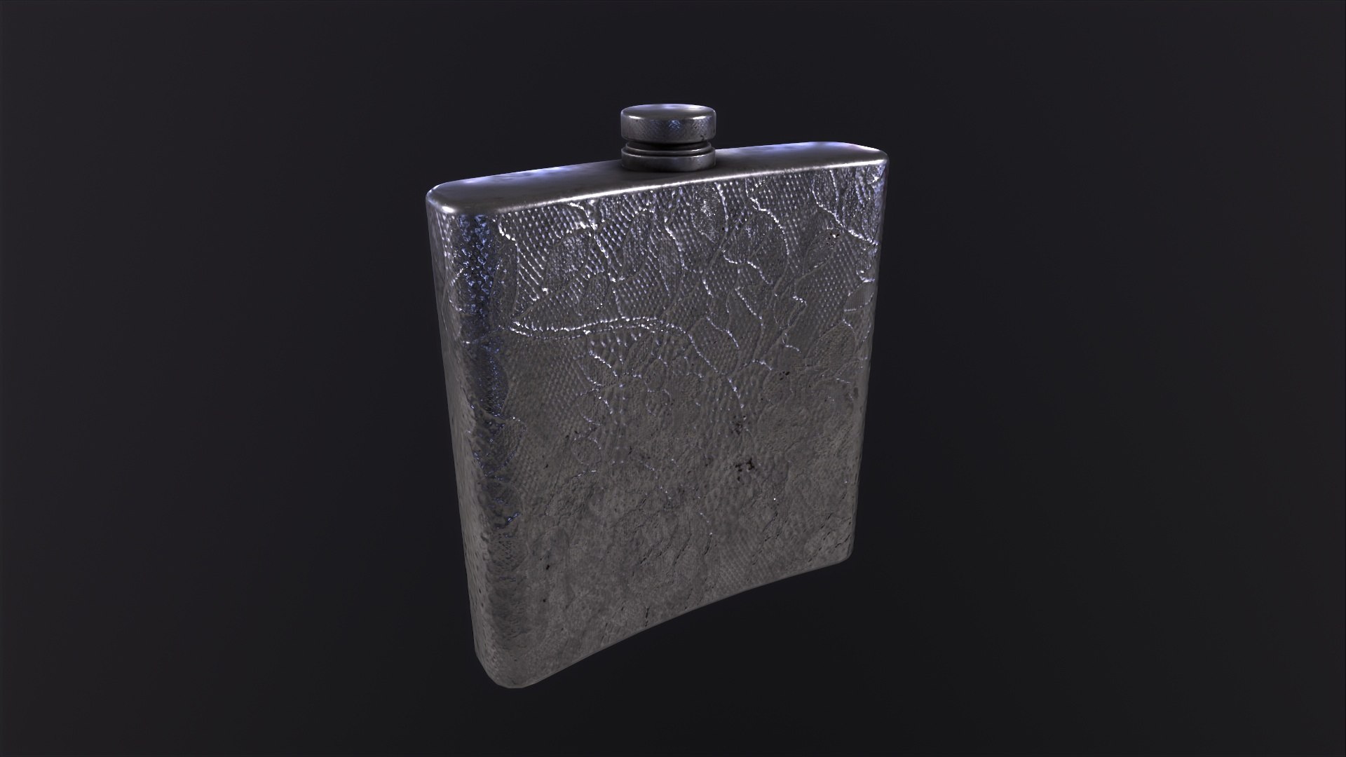 3D OldFlask ornate flask model - TurboSquid 2126495