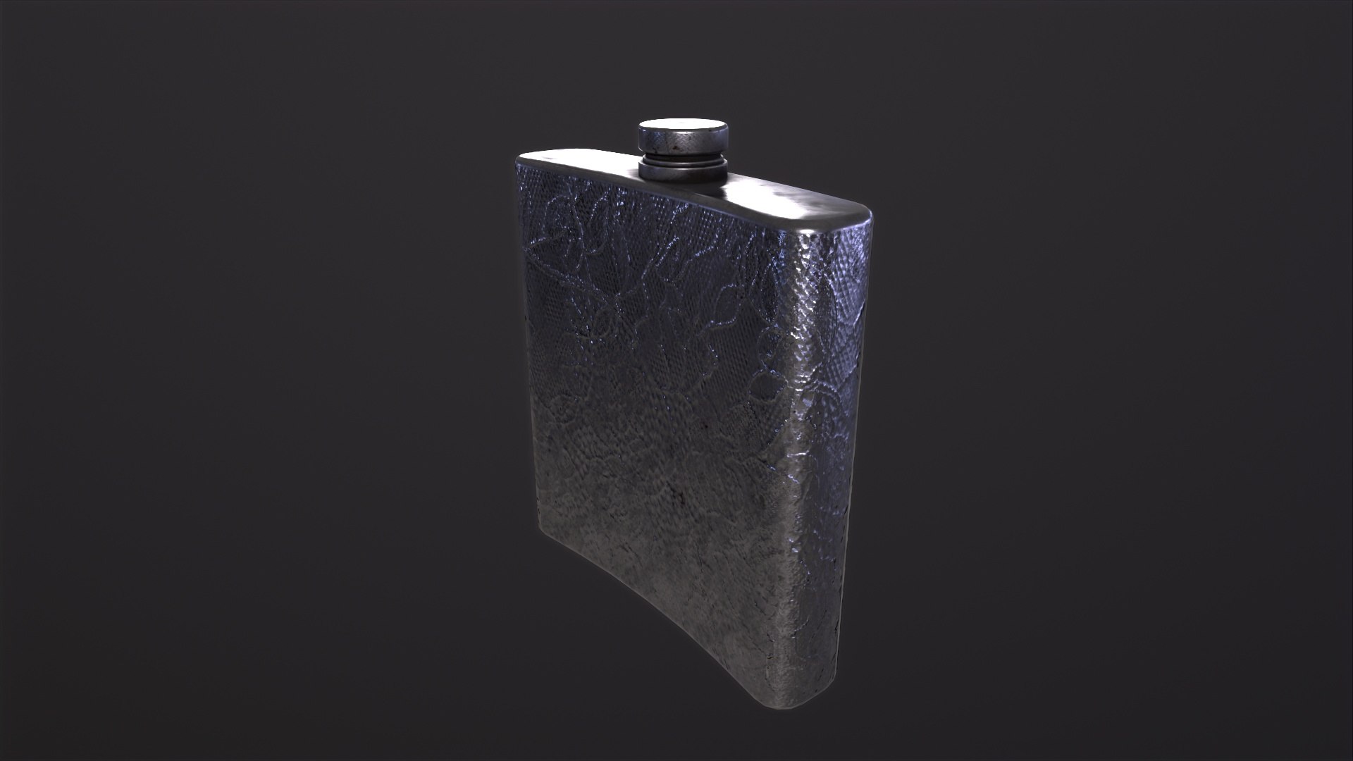 3D OldFlask ornate flask model - TurboSquid 2126495