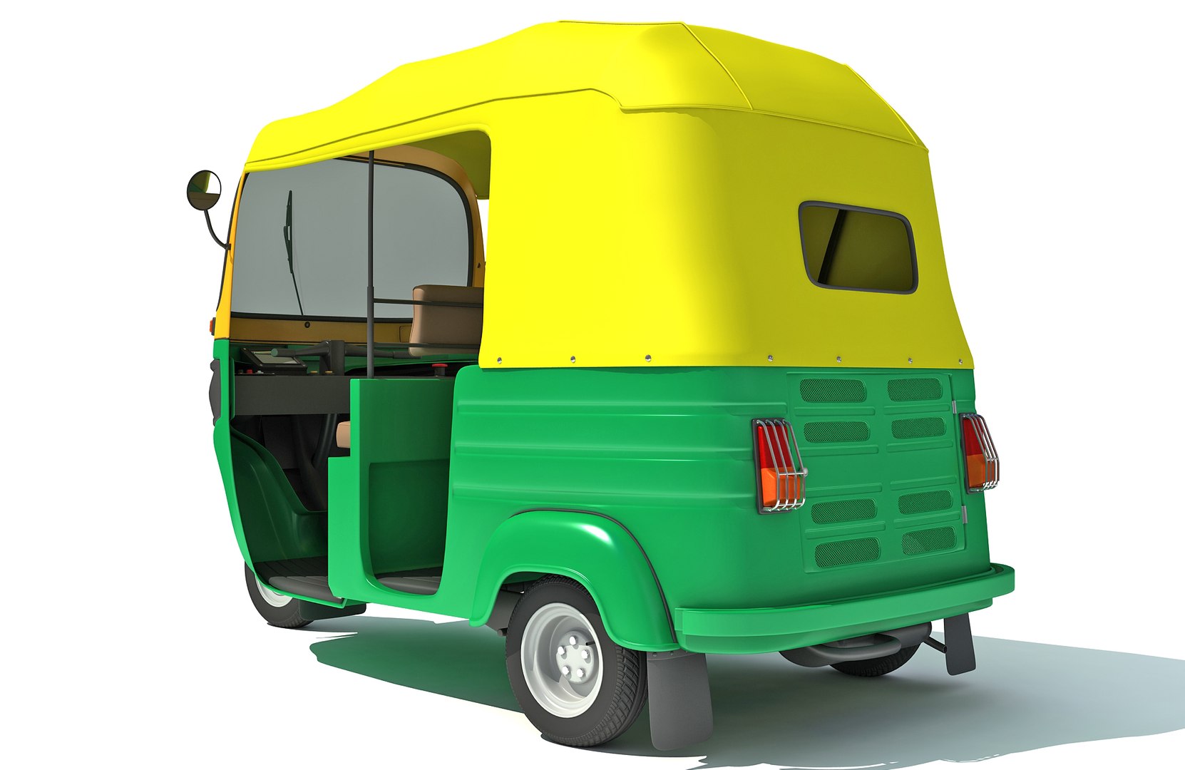 3D Bajaj Auto Rickshaw Tuktuk Model - TurboSquid 1424739