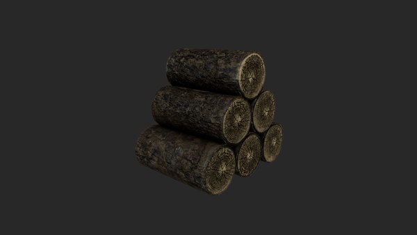 Stack logs 3D - TurboSquid 1167191