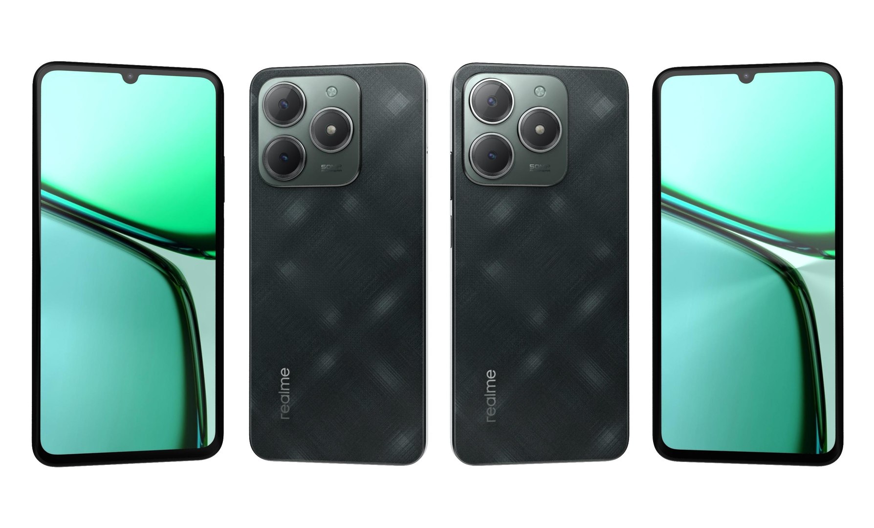 3D Realme C61 Dark Green Malaysia - TurboSquid 2260884