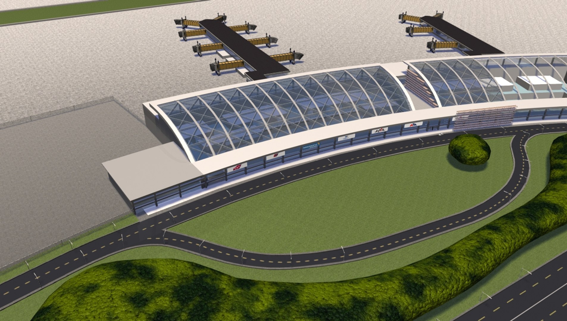 3d Model Airport Terminal