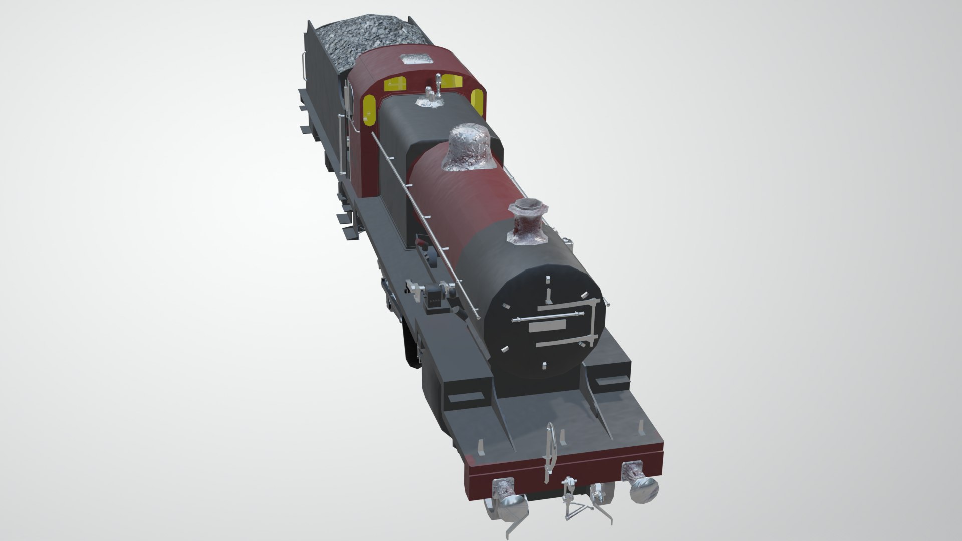 3D Steam Train - Locomotive - TurboSquid 1997067