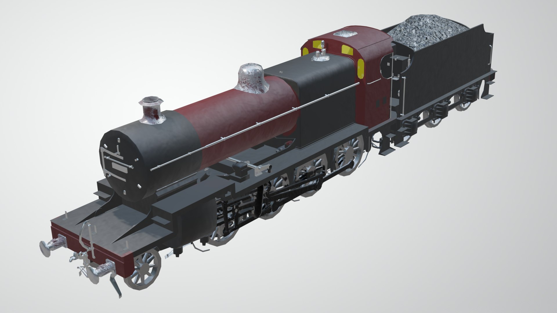 3D Steam Train - Locomotive - TurboSquid 1997067