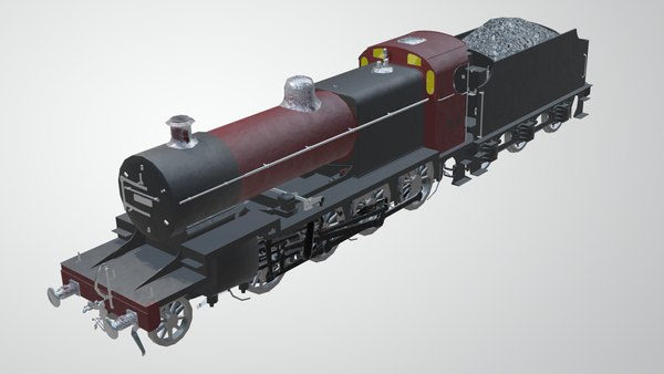 modelo 3d Steam Train - Locomotive - TurboSquid 1997067