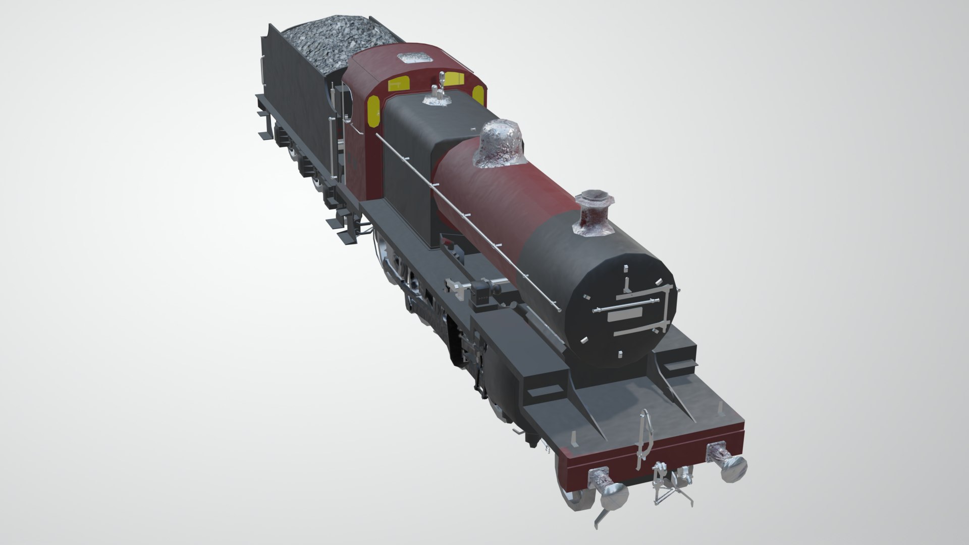 3D Steam Train - Locomotive - TurboSquid 1997067