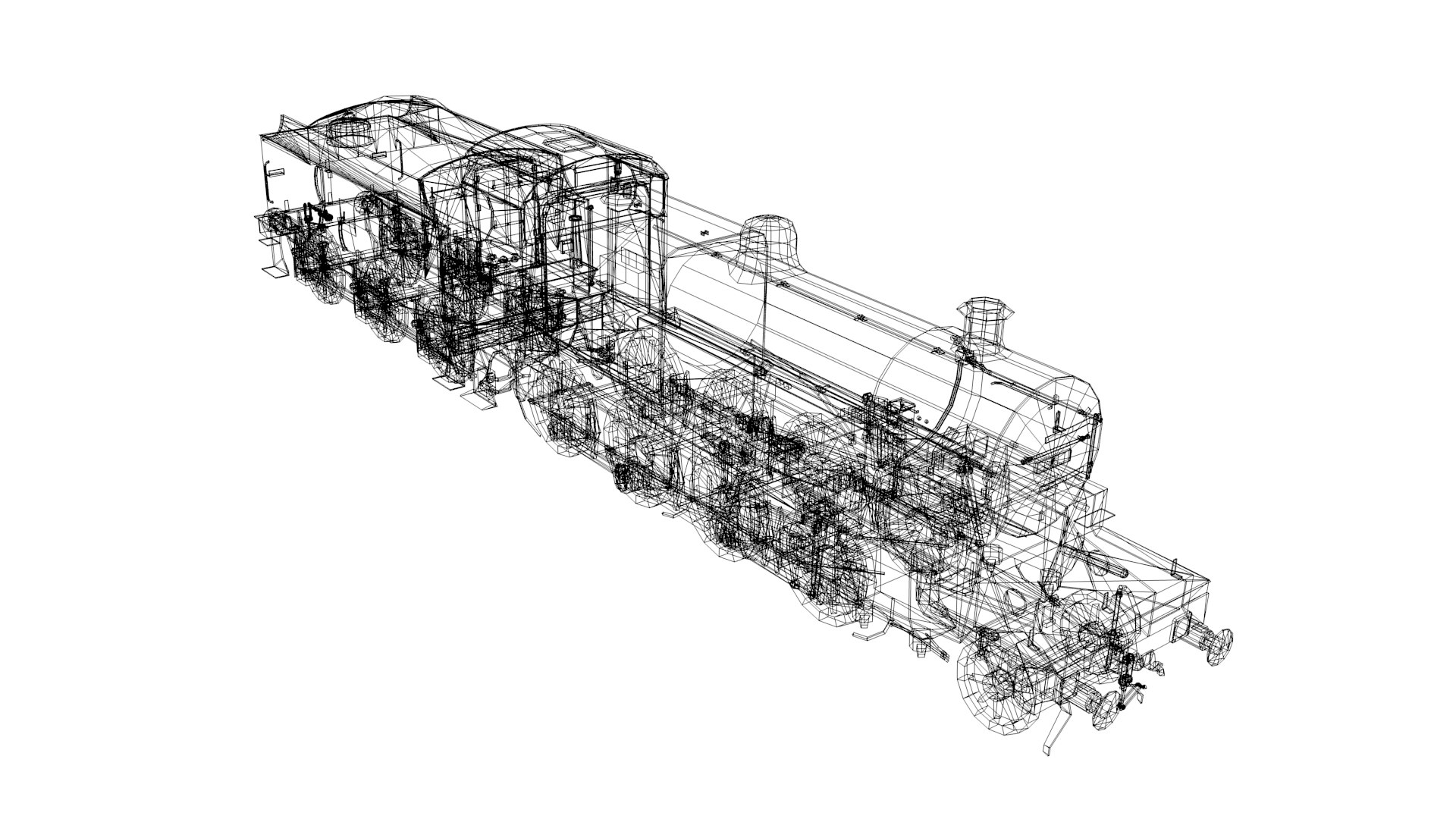3D Steam Train - Locomotive - TurboSquid 1997067