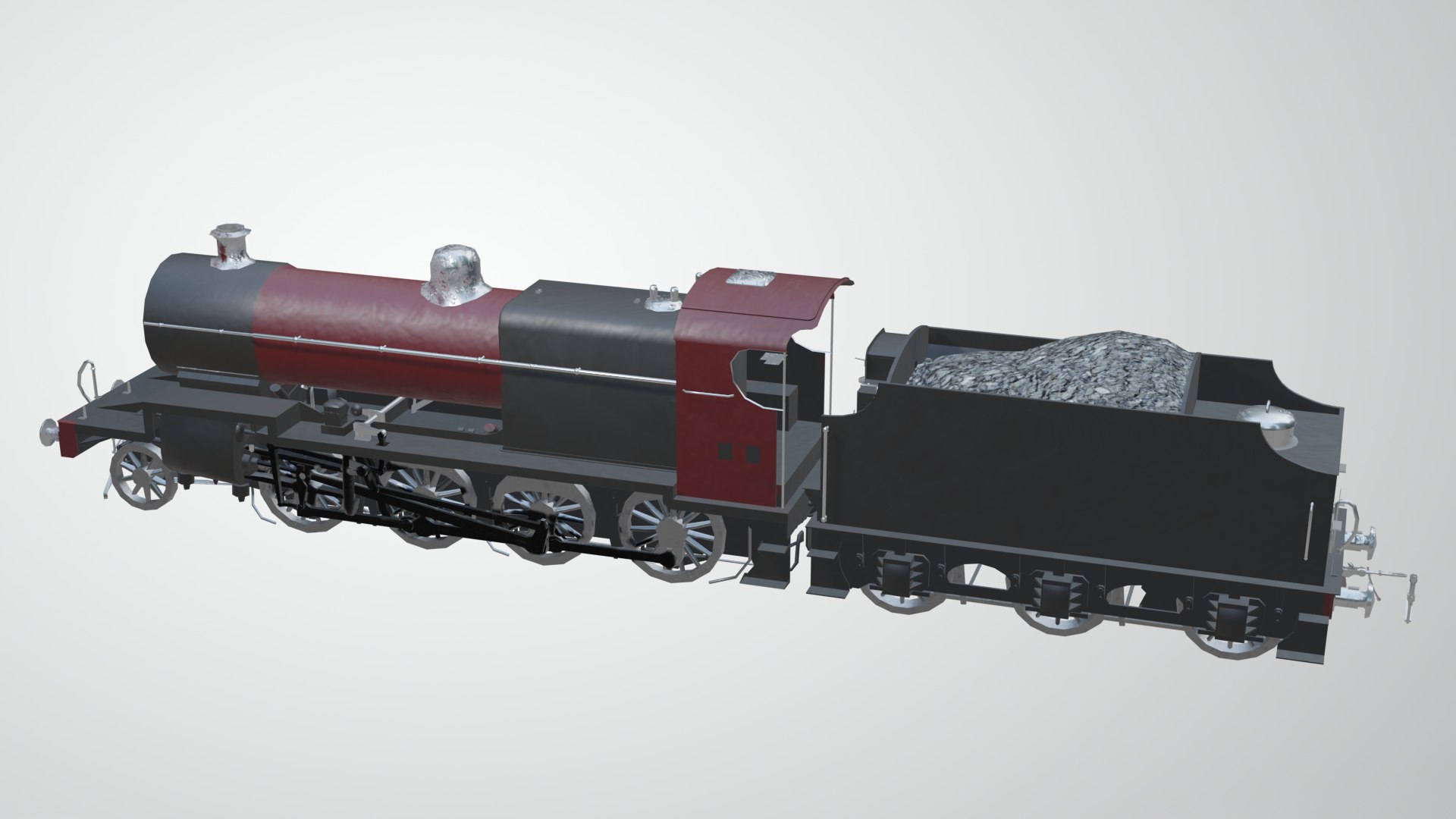 3D Steam Train - Locomotive - TurboSquid 1997067