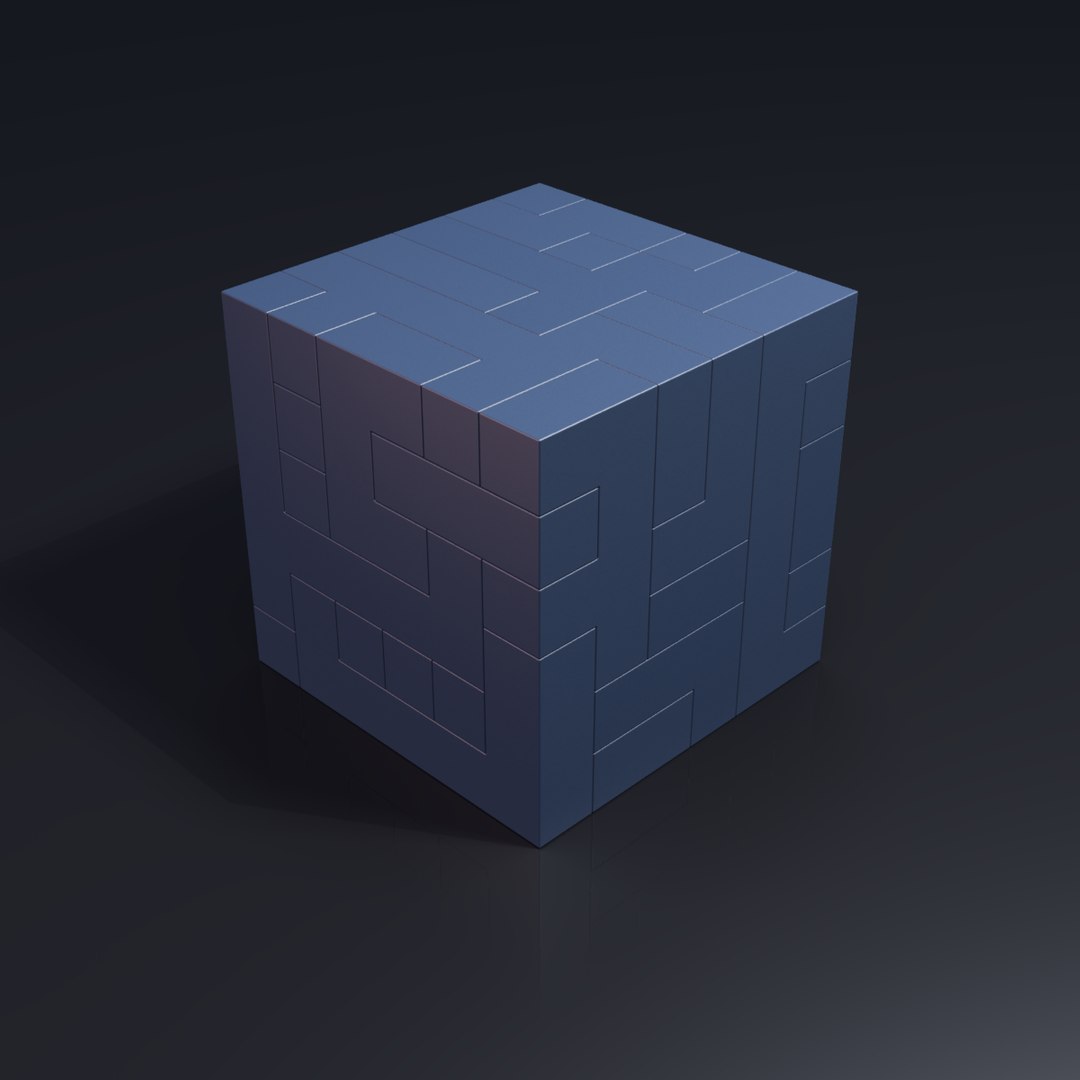 Puzzle cube 3D model - TurboSquid 1570287