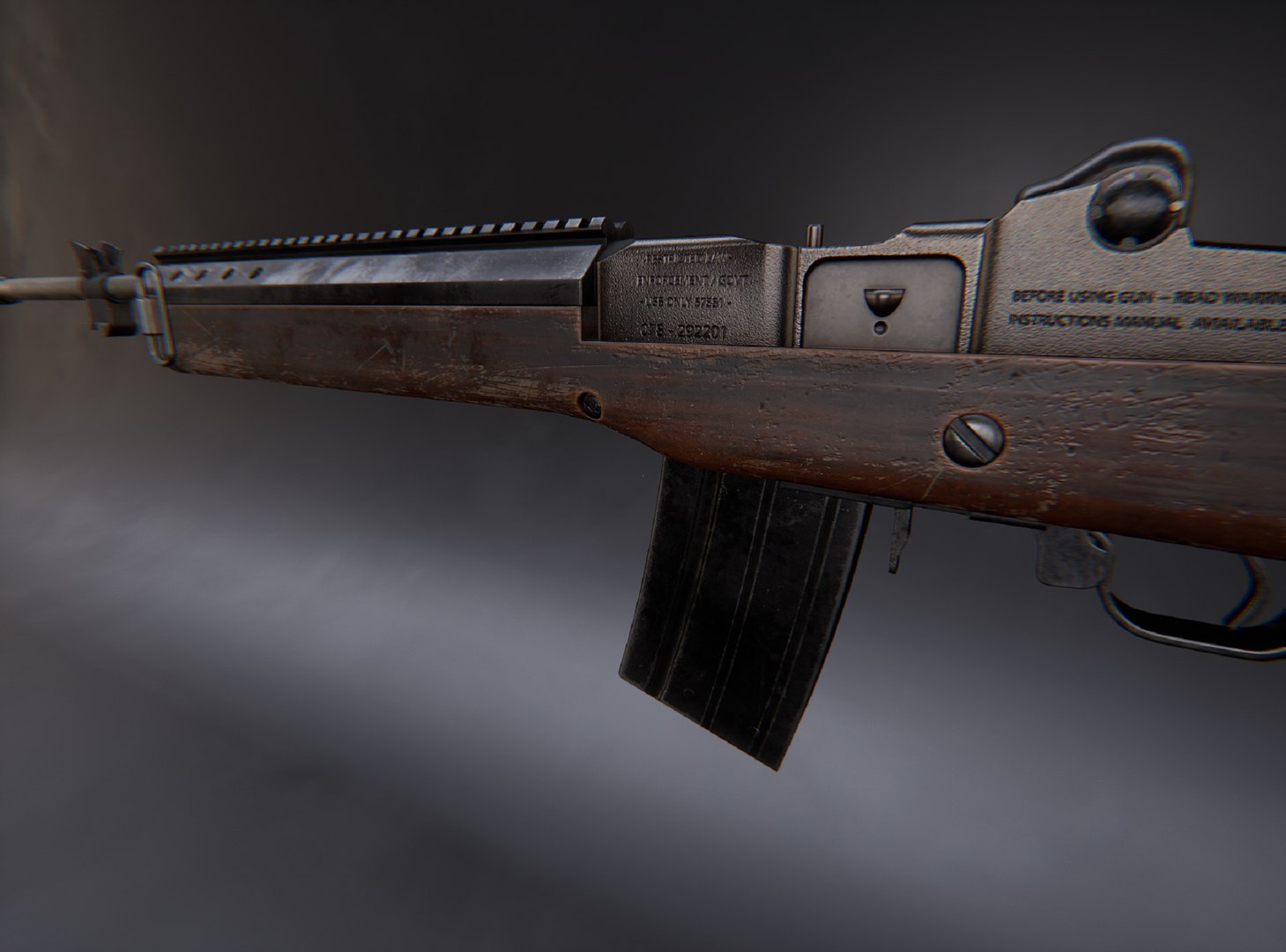 Mini 14 Sniper AAA Game Ready PBR Low-poly 3D Model 3D - TurboSquid 2004435