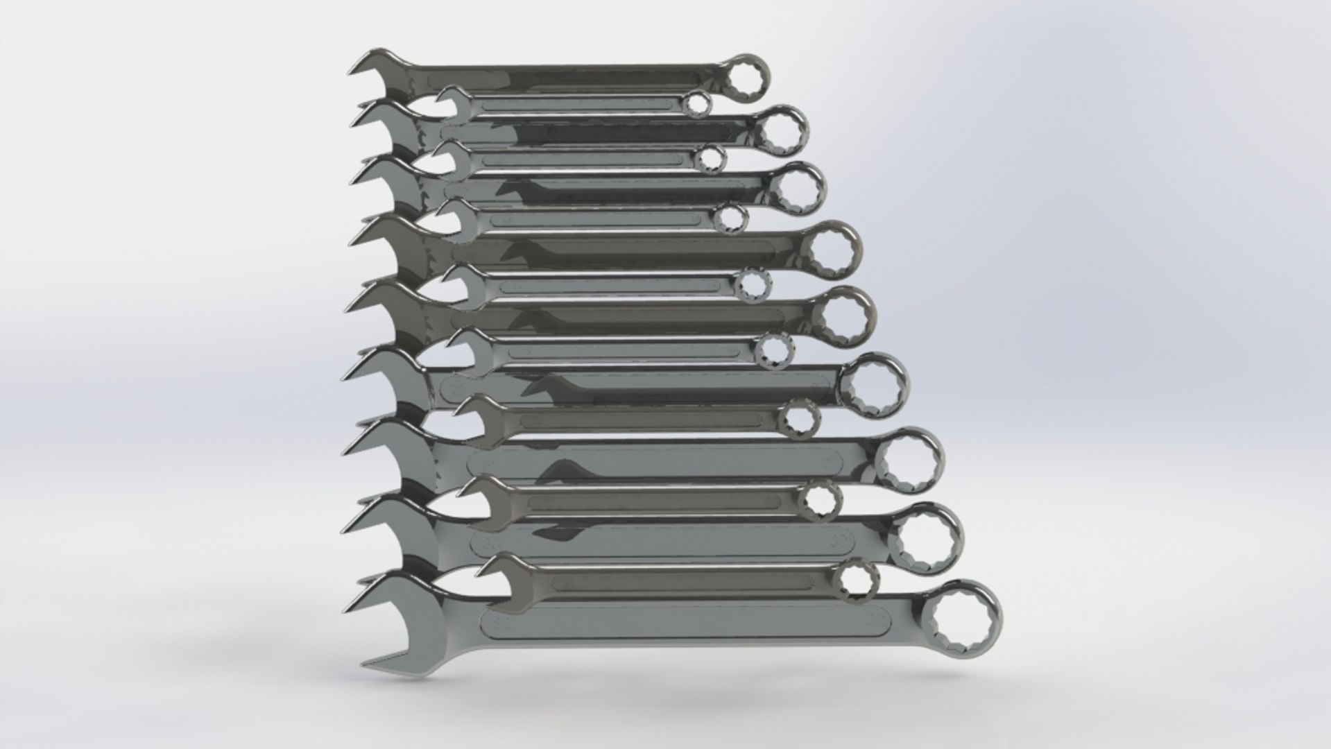 3D Wrench Bolts Solidworks - TurboSquid 1438111