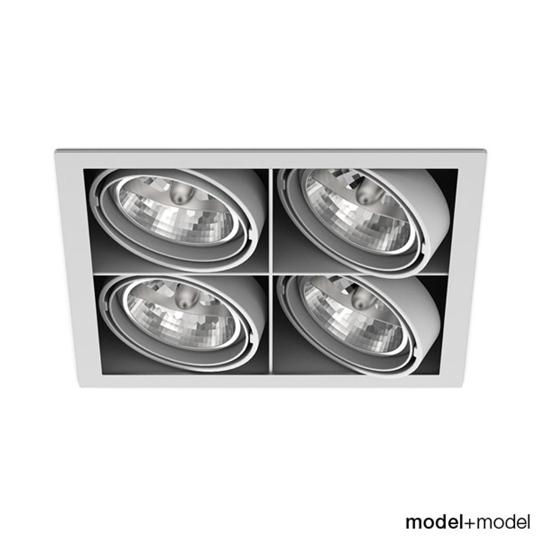 3d Grid Spotlights Lights