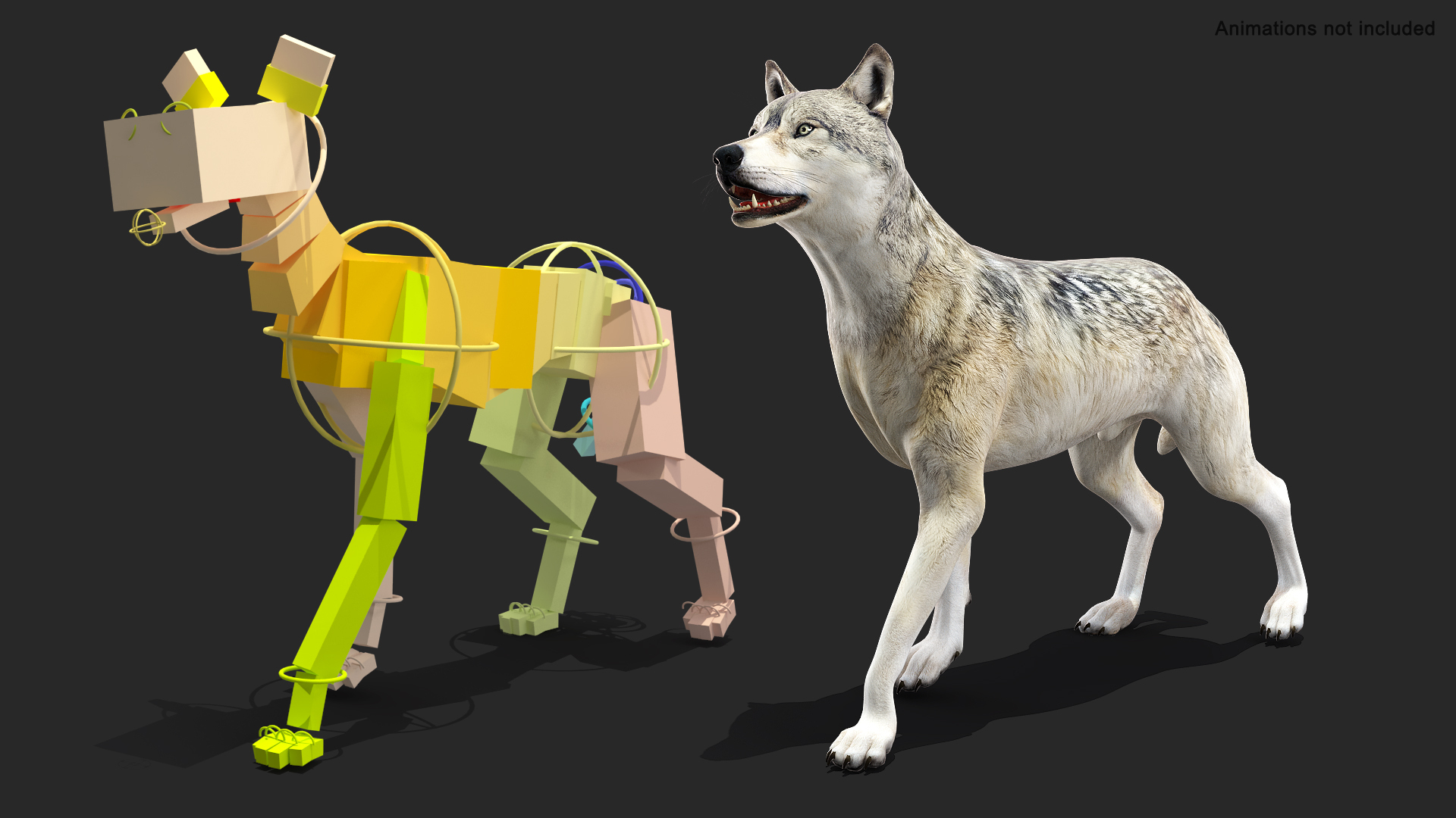 Wolf Rigged Model - TurboSquid 2217483