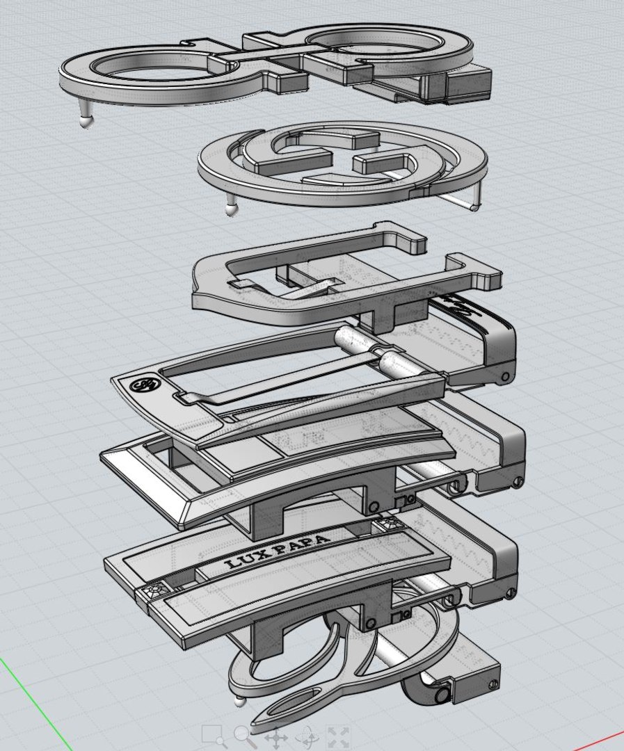 3d Model 8 Fashion Belt