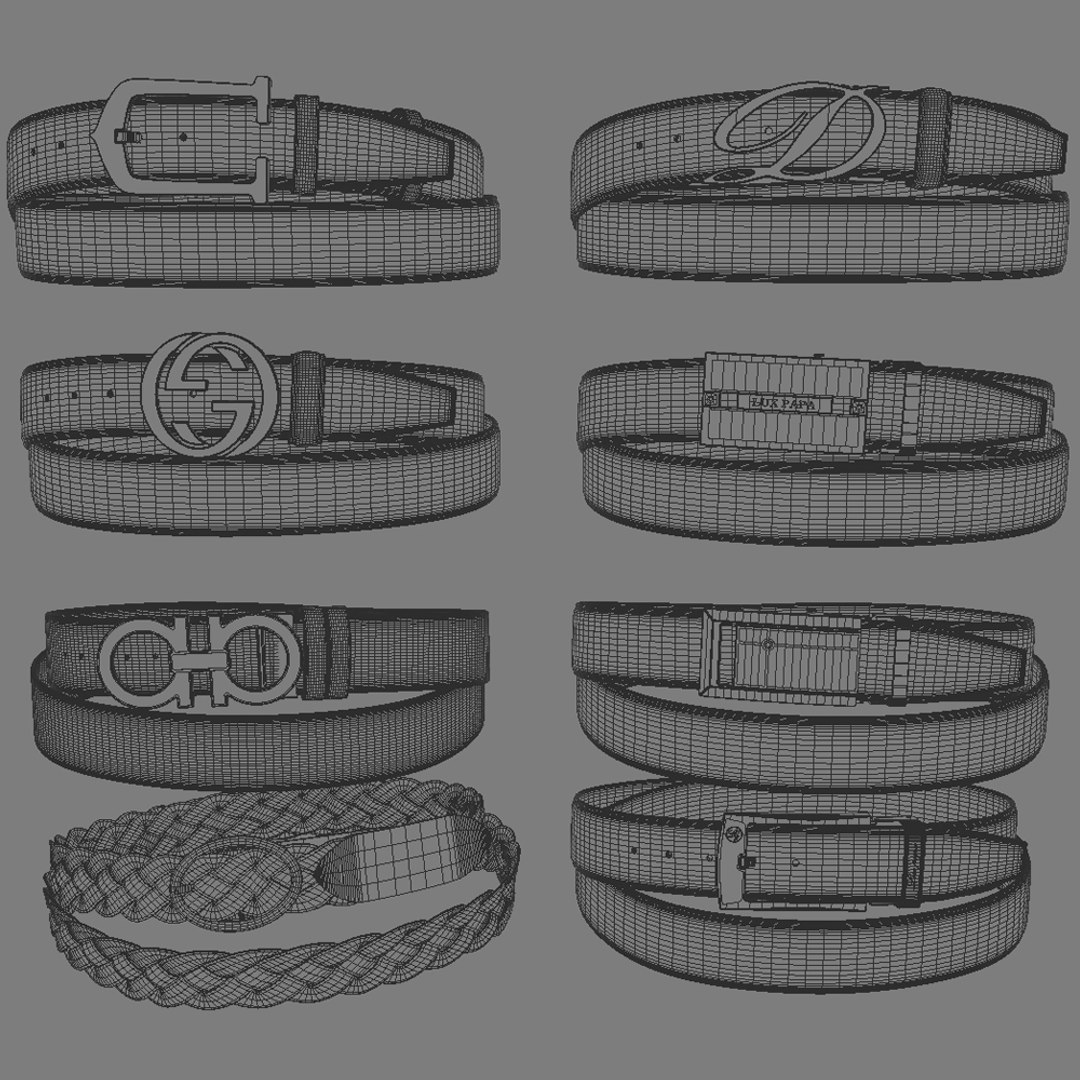 3d Model 8 Fashion Belt