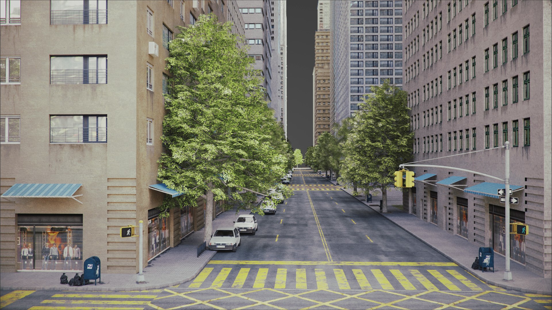 3D City Streets Model - TurboSquid 1637782