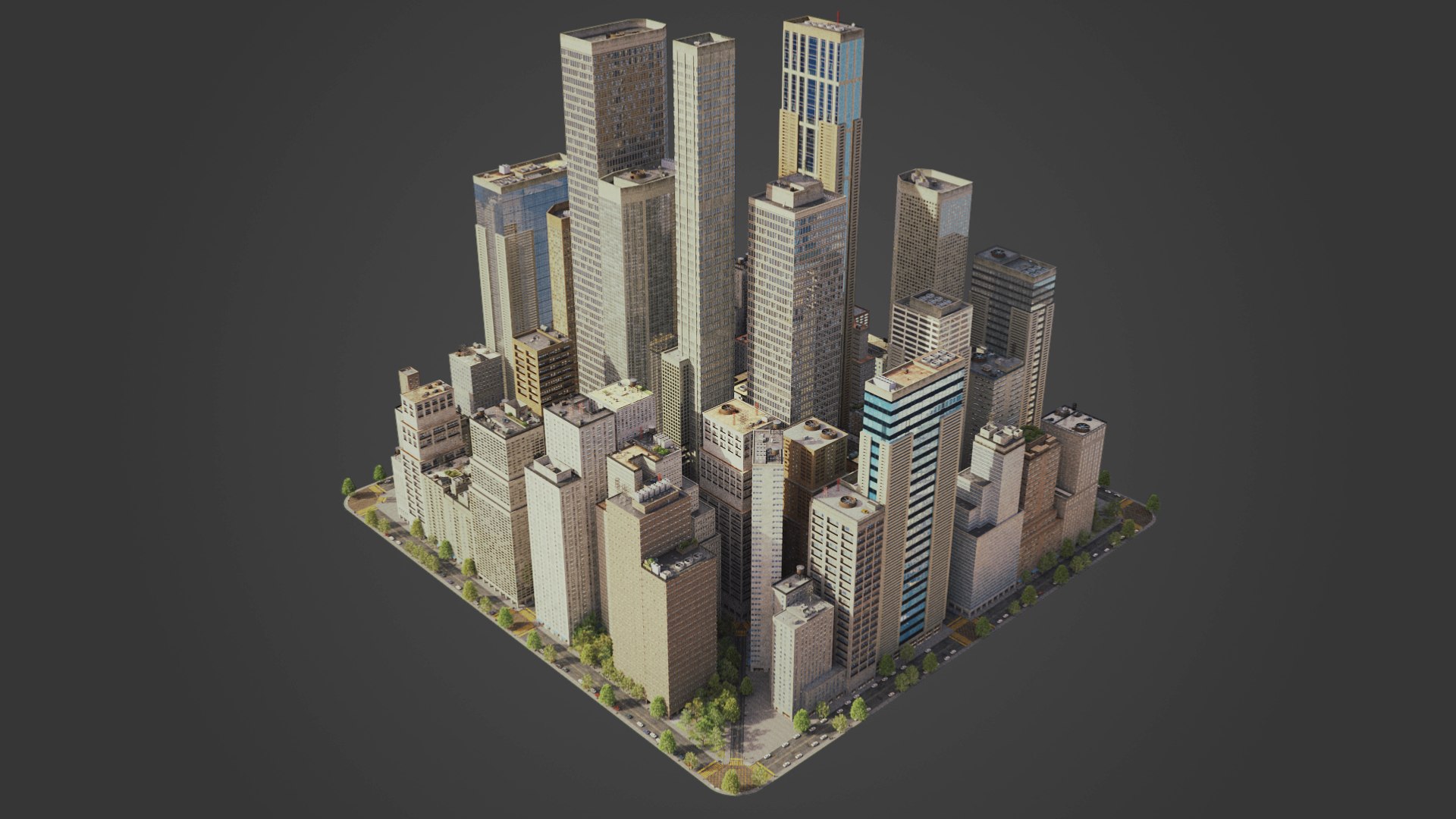 3D City Streets Model - TurboSquid 1637782