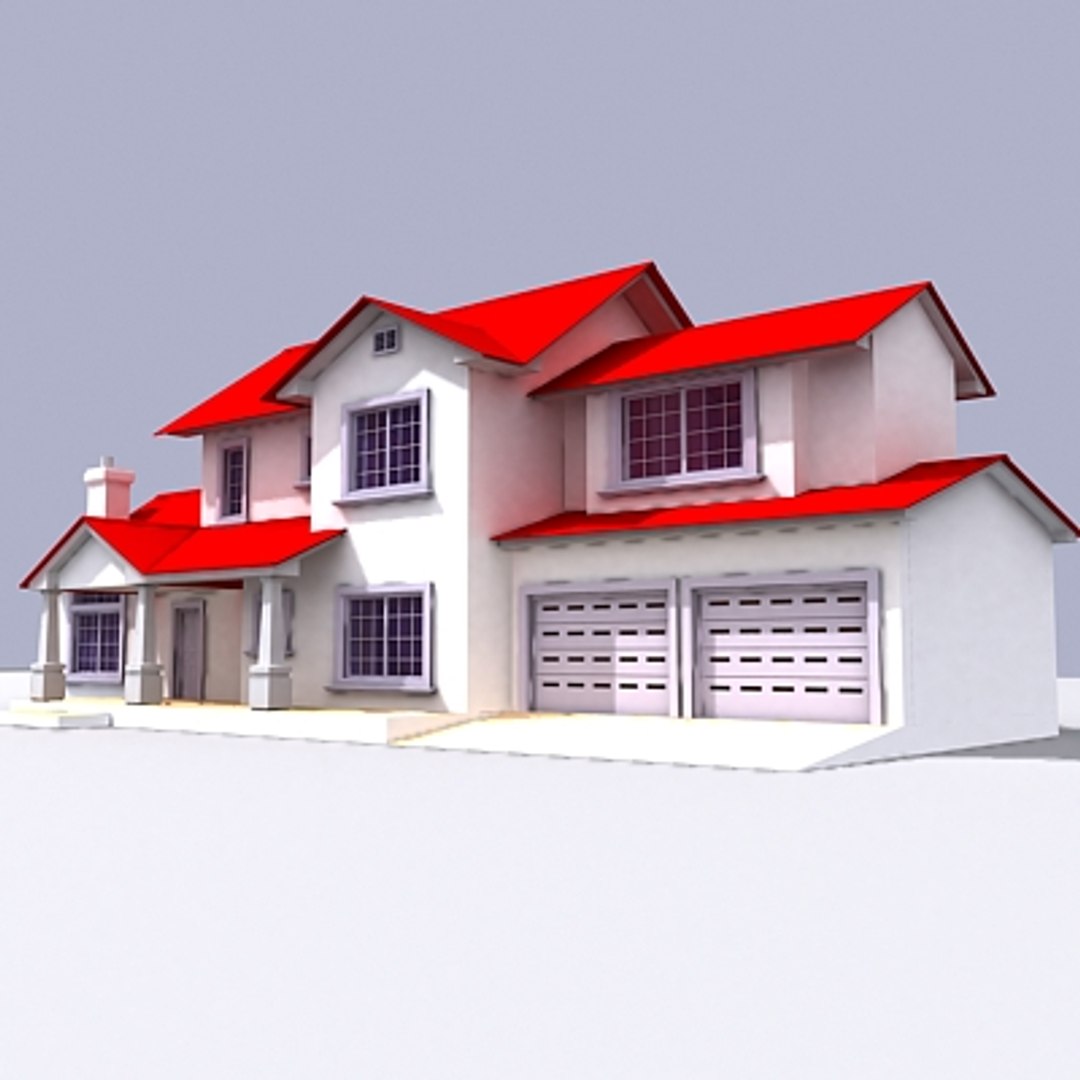 Residential Houses 3d Model
