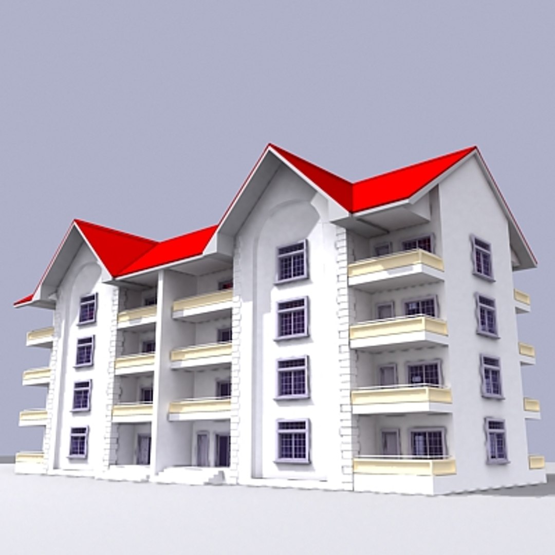 Residential Houses 3d Model