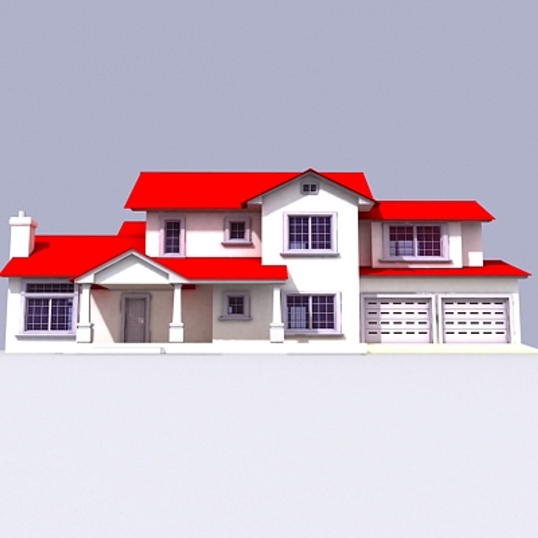 Residential Houses 3d Model