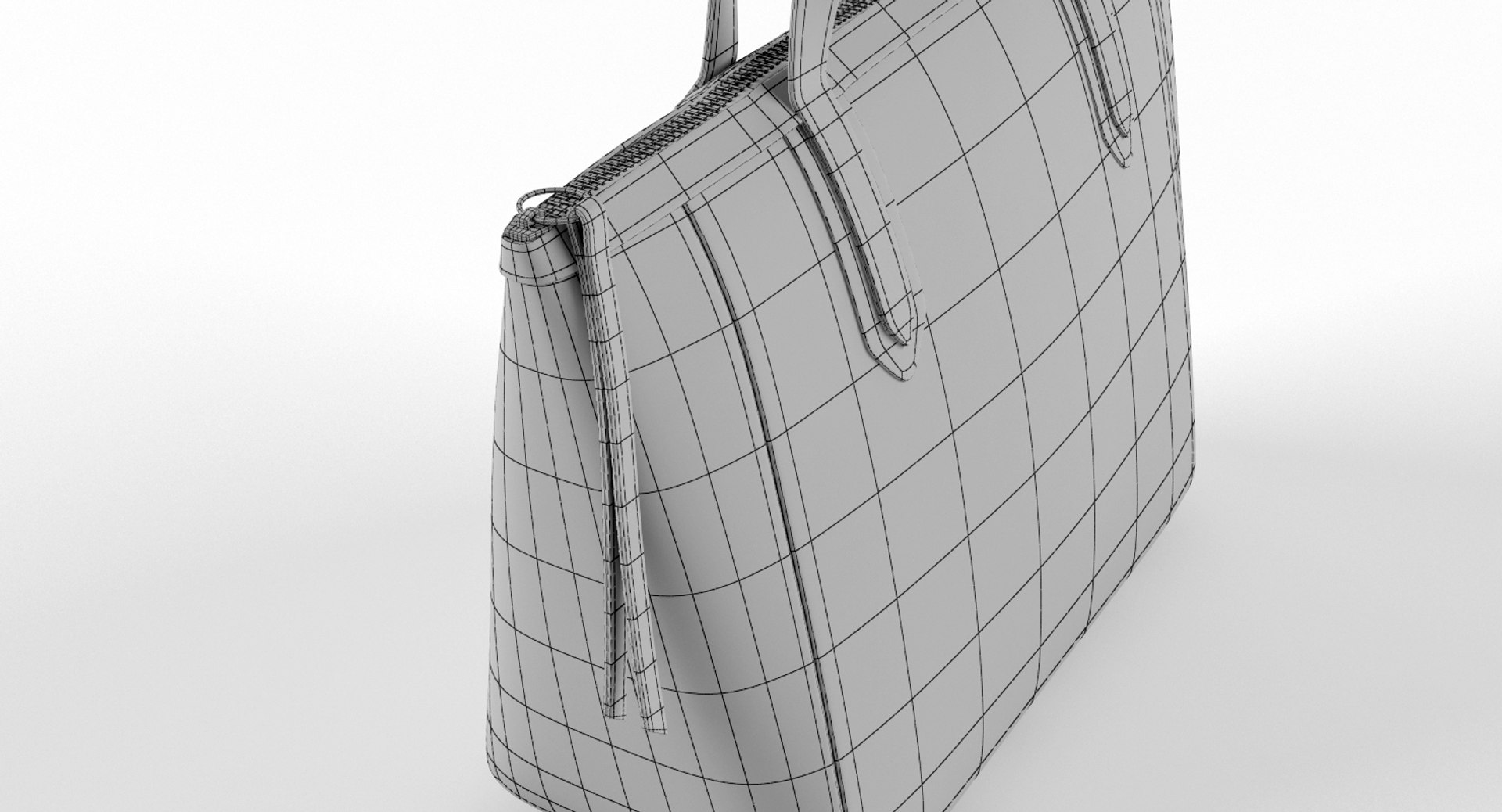 Leather Shopper Bag 3d Model