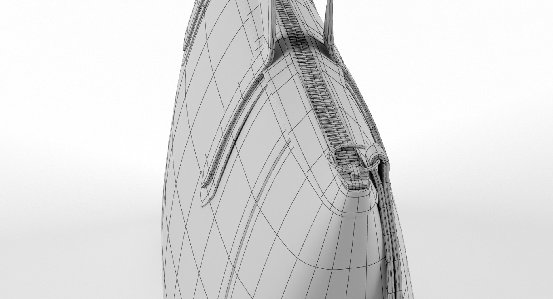 Leather Shopper Bag 3d Model