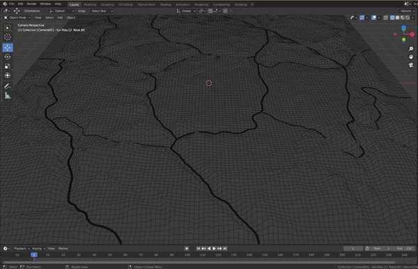3D Roads and paths in Blender model - TurboSquid 1729099