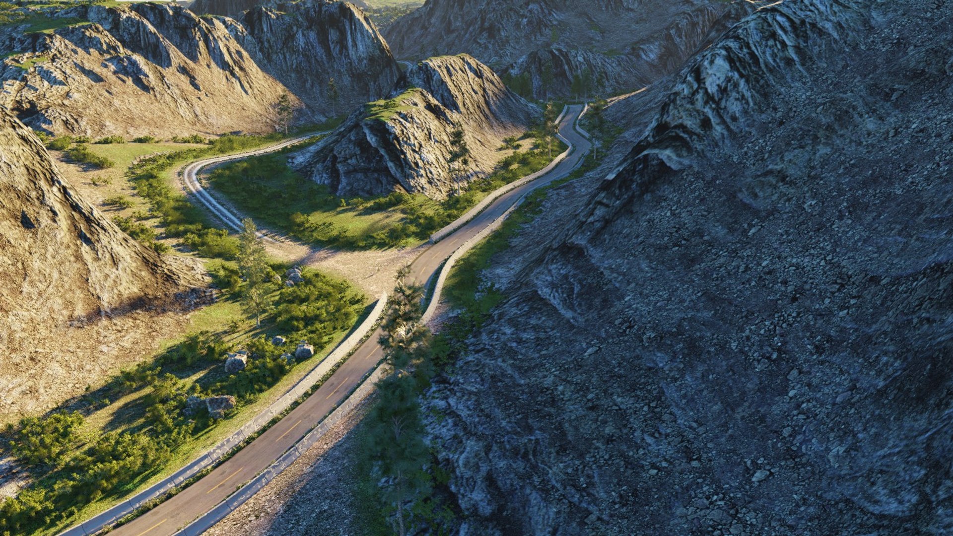 3D Roads And Paths In Blender Model - TurboSquid 1729099