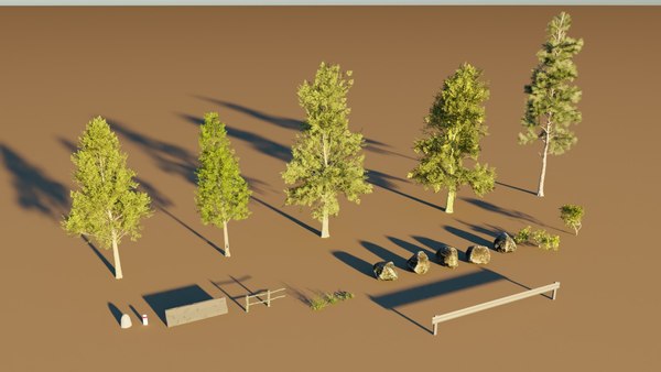 3D Roads and paths in Blender model - TurboSquid 1729099