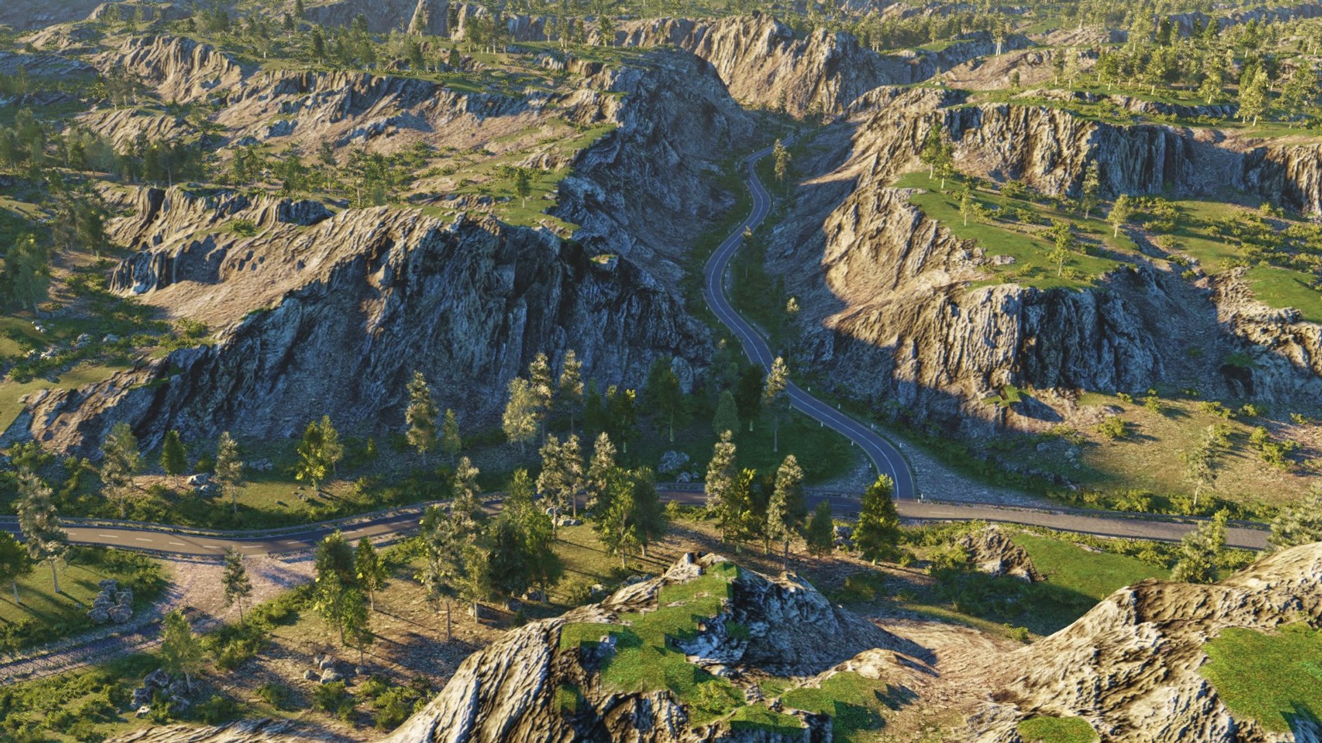 3D Roads And Paths In Blender Model - TurboSquid 1729099