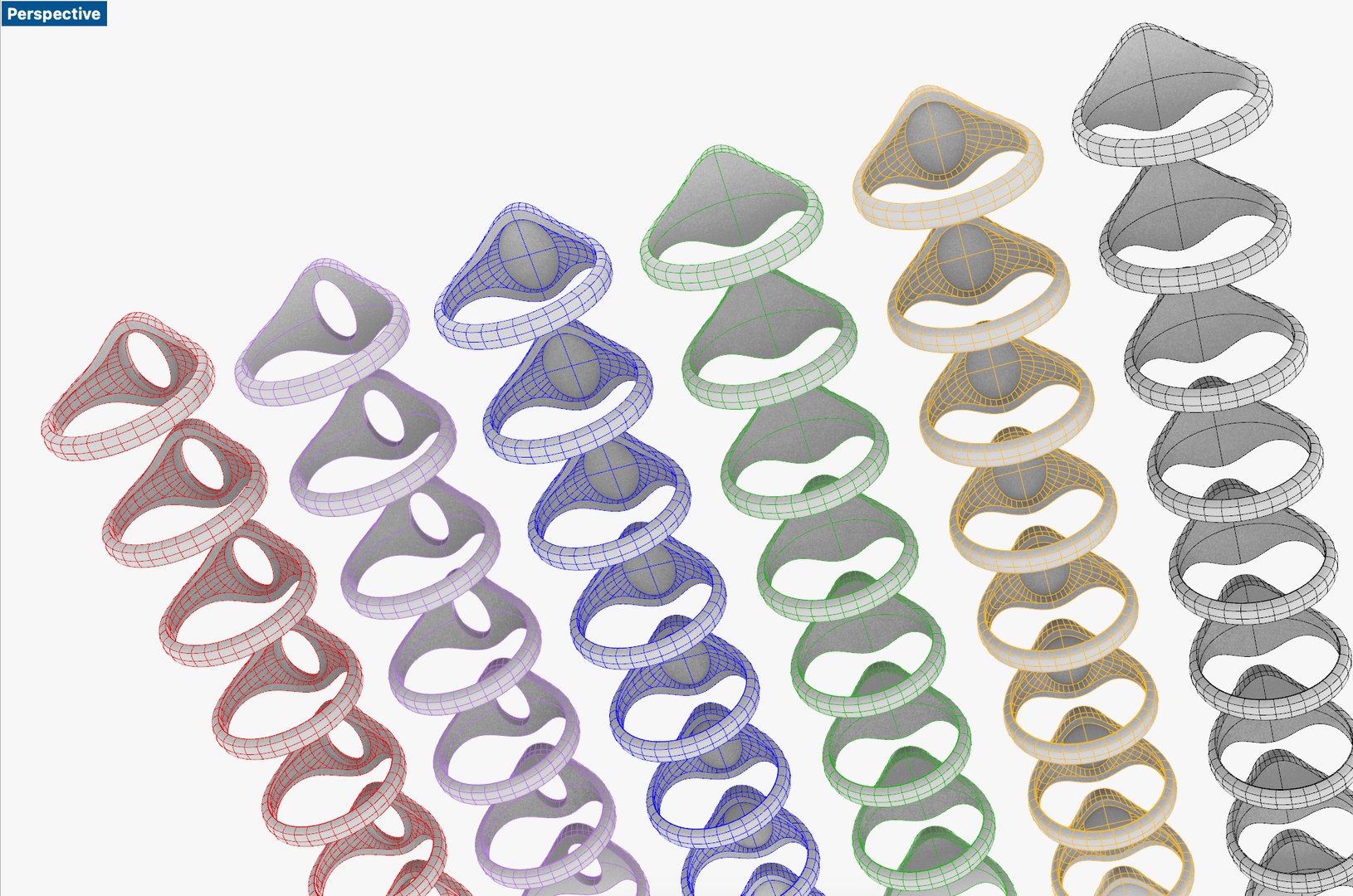 Oval 14X9 Mm Signet Rings 174 Items 3D Model - TurboSquid 2326881