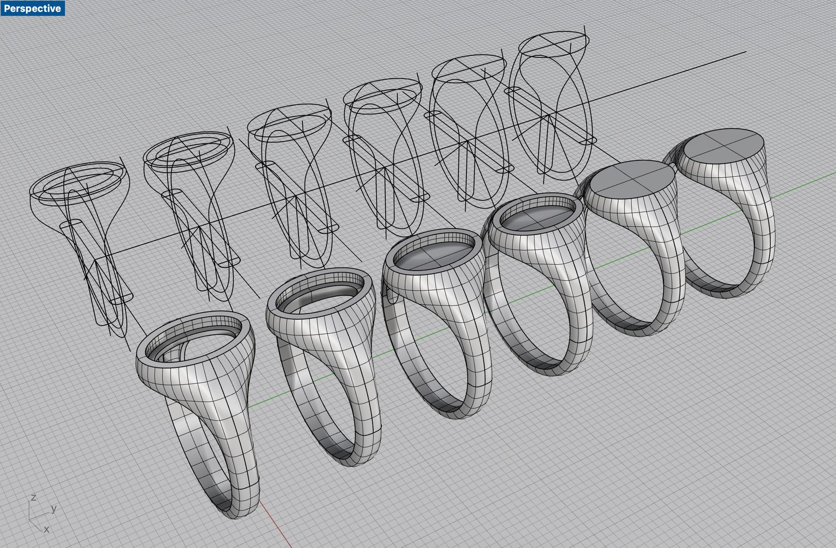 Oval 14X9 Mm Signet Rings 174 Items 3D Model - TurboSquid 2326881