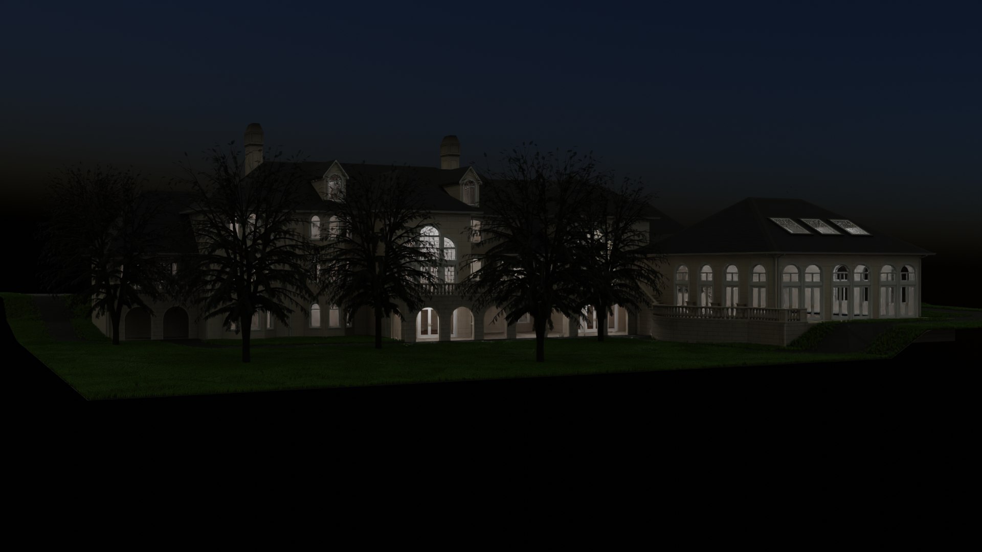 Mega Mansion 3D Model - TurboSquid 2220779