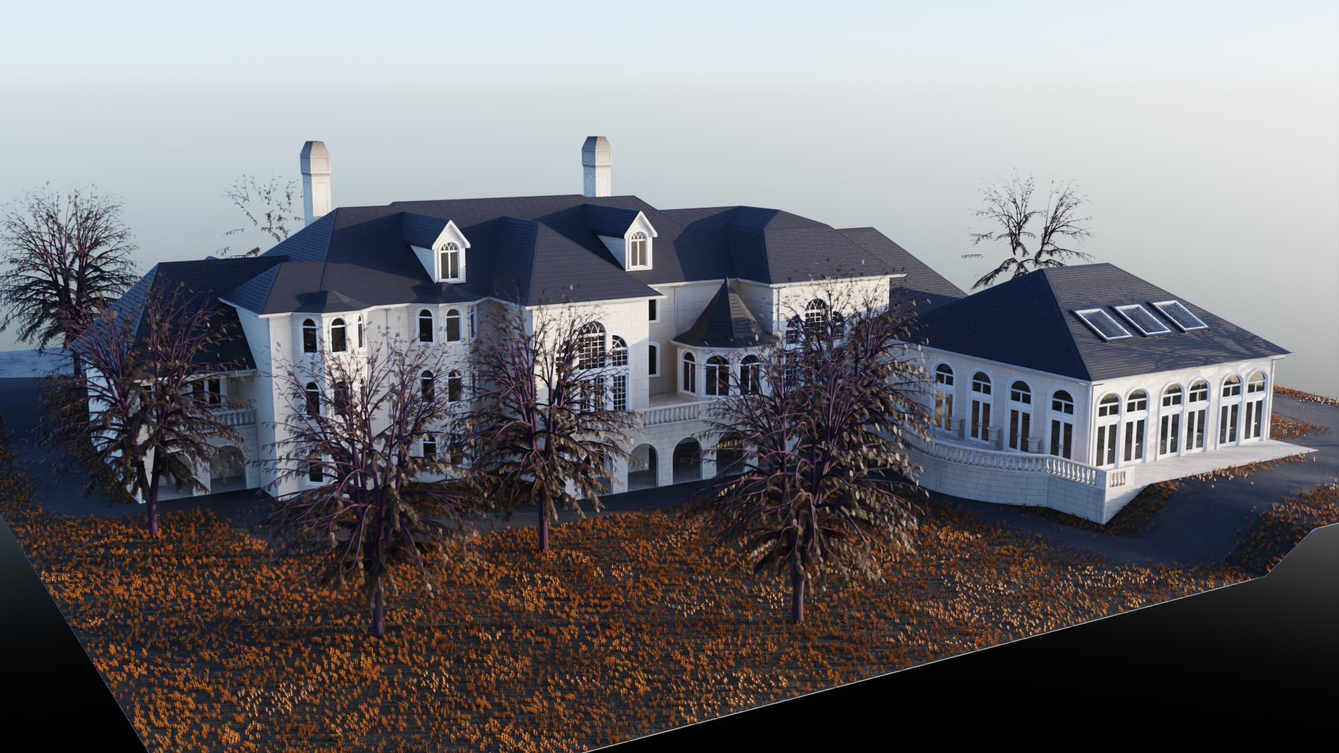 Mega Mansion 3D Model - TurboSquid 2220779